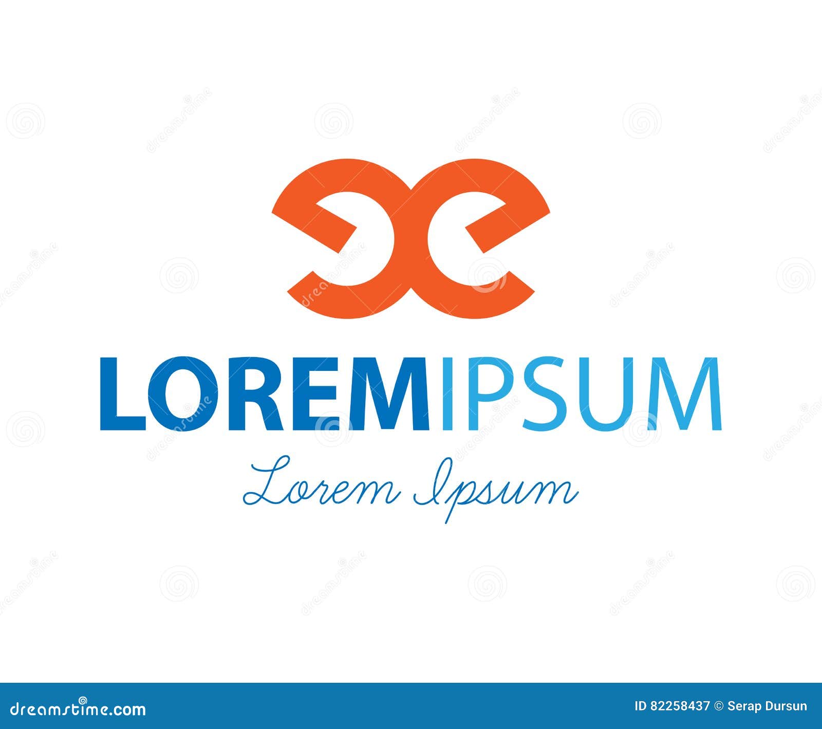 E dobro Logo Design ilustração stock. Ilustração de marketing - 82258437