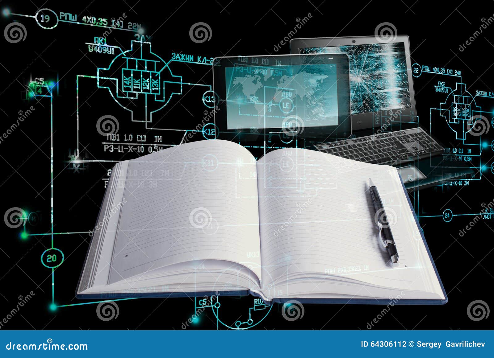 E-education Engineering Technology. Stock Photo - Image of education ...