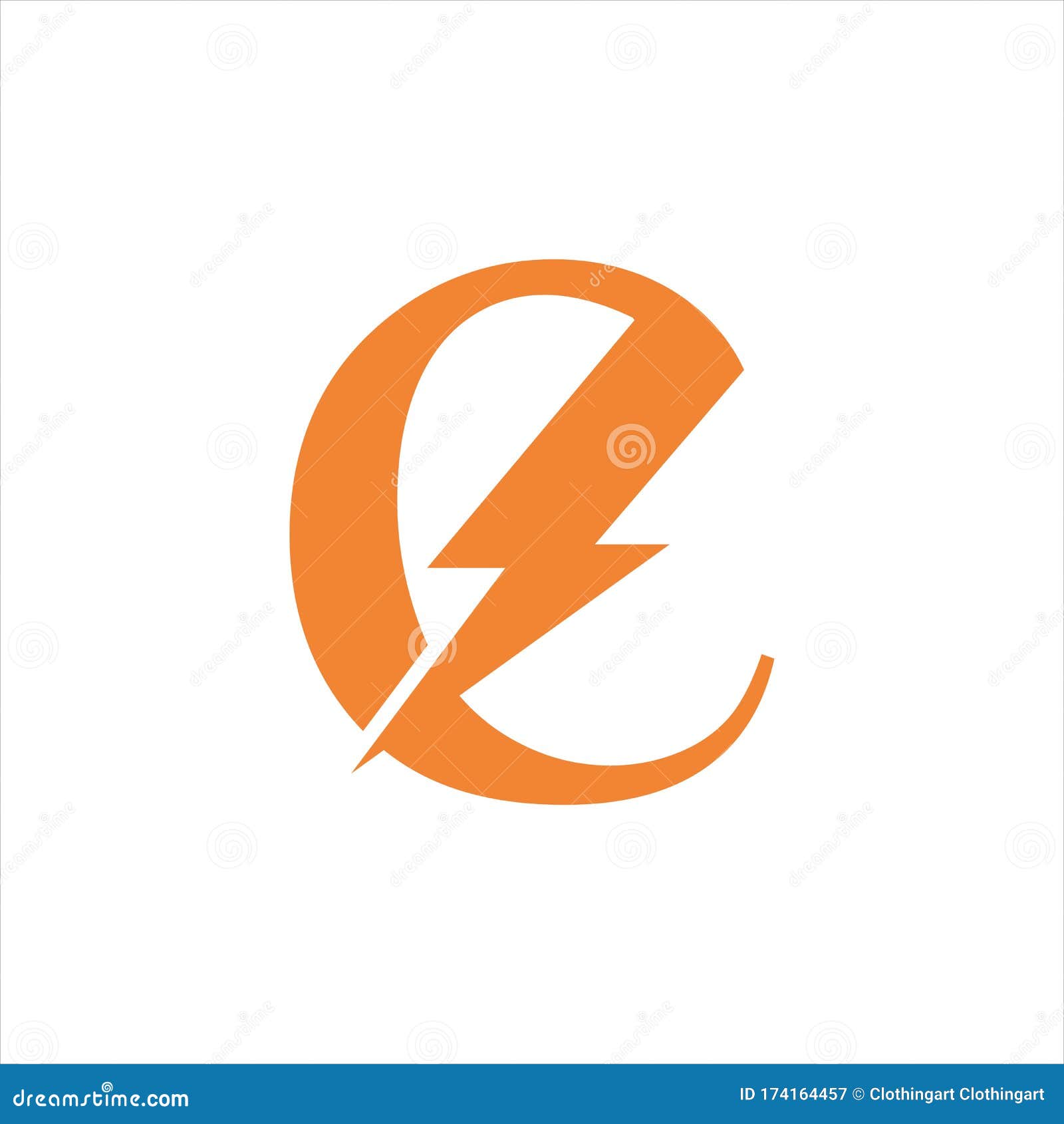 E Electric Vector Logo Graphic Modern Stock Vector - Illustration of ...