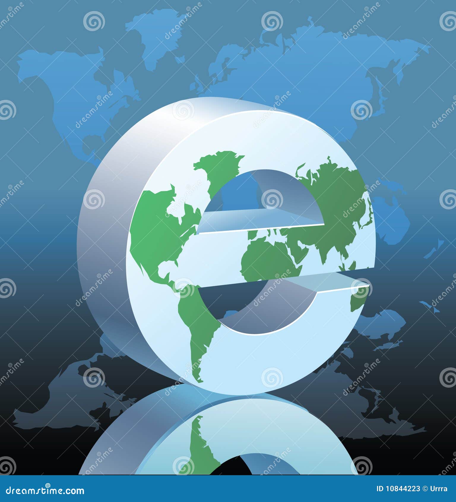 E-globe illustration de vecteur. Illustration of carte - 10844223