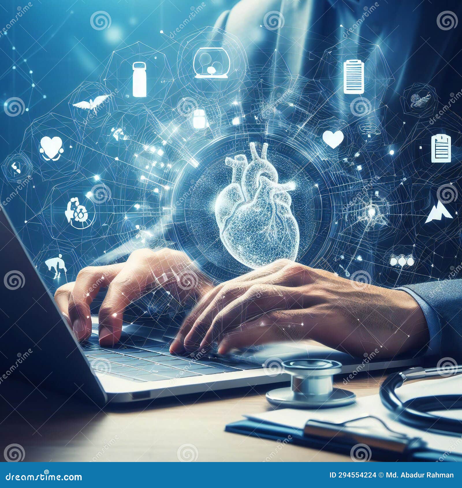 E Health Technology Background with Health Care Design Ai Generated ...