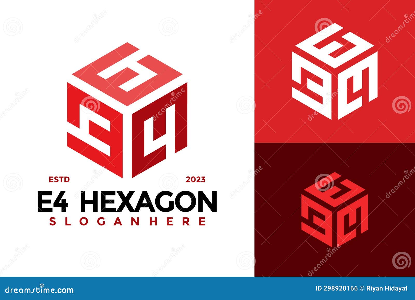 E Hexagon Logo Design Vector Symbol Icon Illustration Stock ...