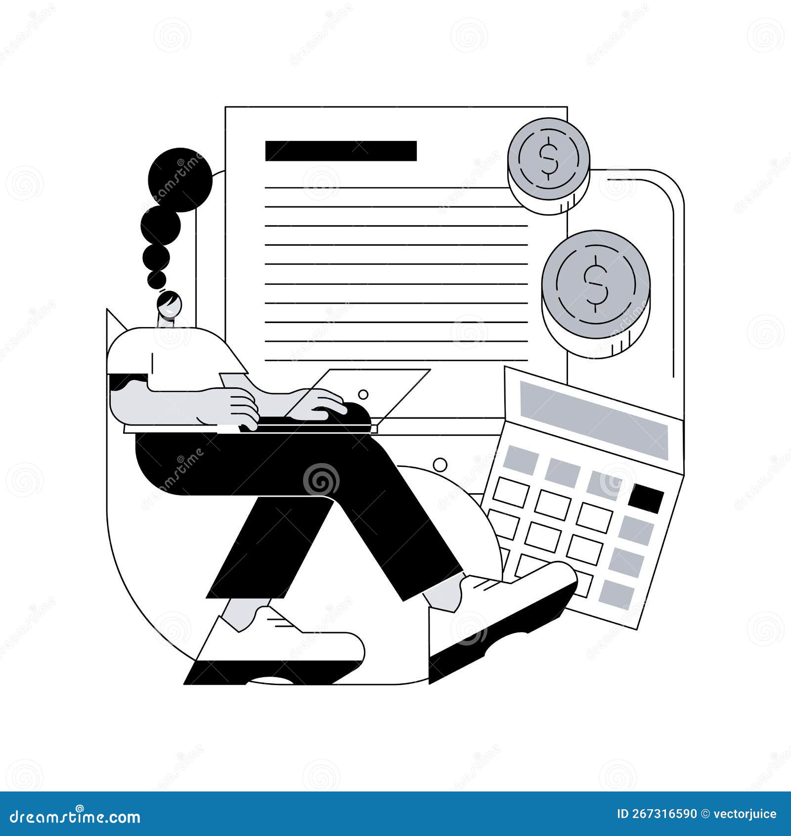 E-invoicing Abstract Concept Vector Illustration Stock Vector ... E-invoicing Abstract Concept Vector Illustration Stock Vector ...