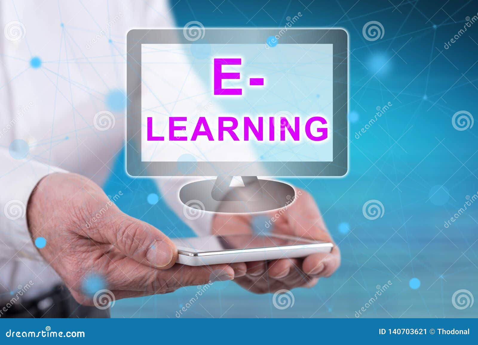 Concept of e-learning stock image. Image of education - 140703621