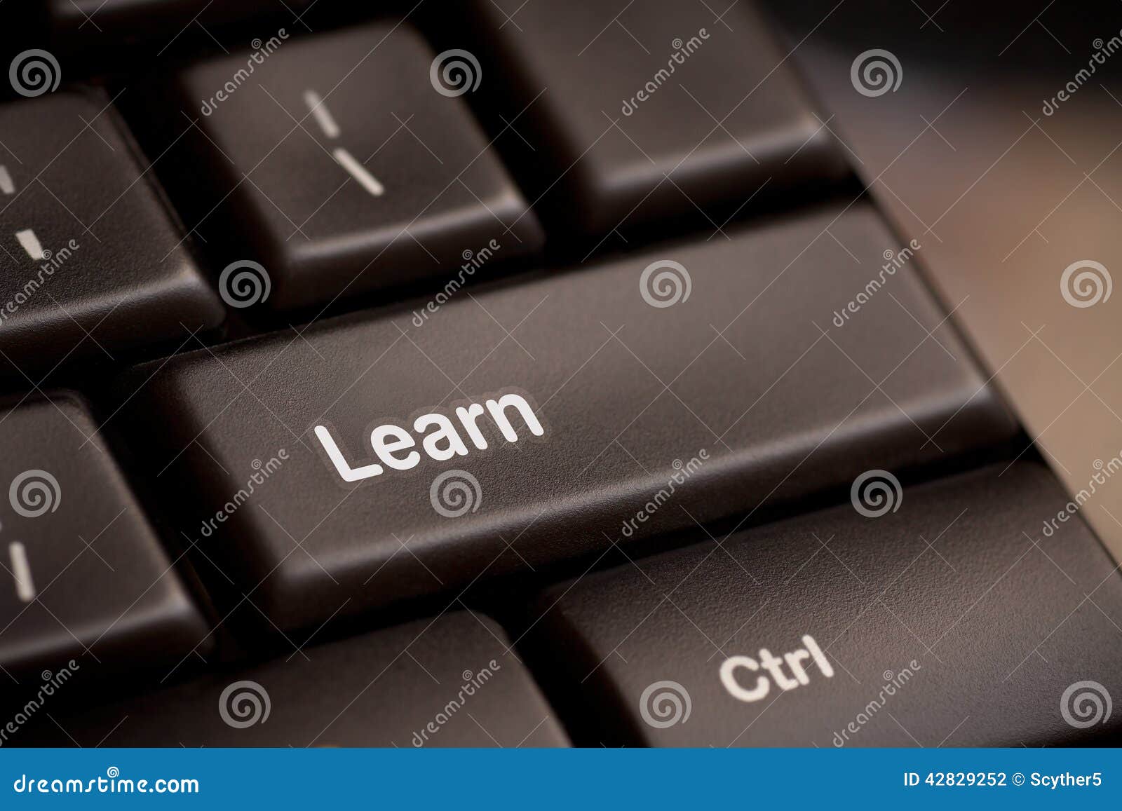 E-Learning Concept. Computer Keyboard Stock Photo - Image of learning ...