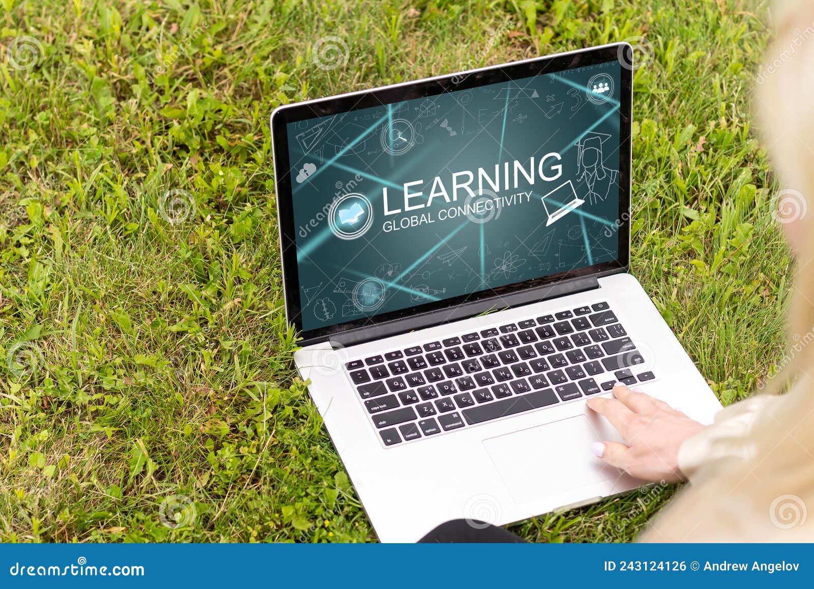 E Learning Concept. it Online Course Via Laptop and Lecture on Notepad ...