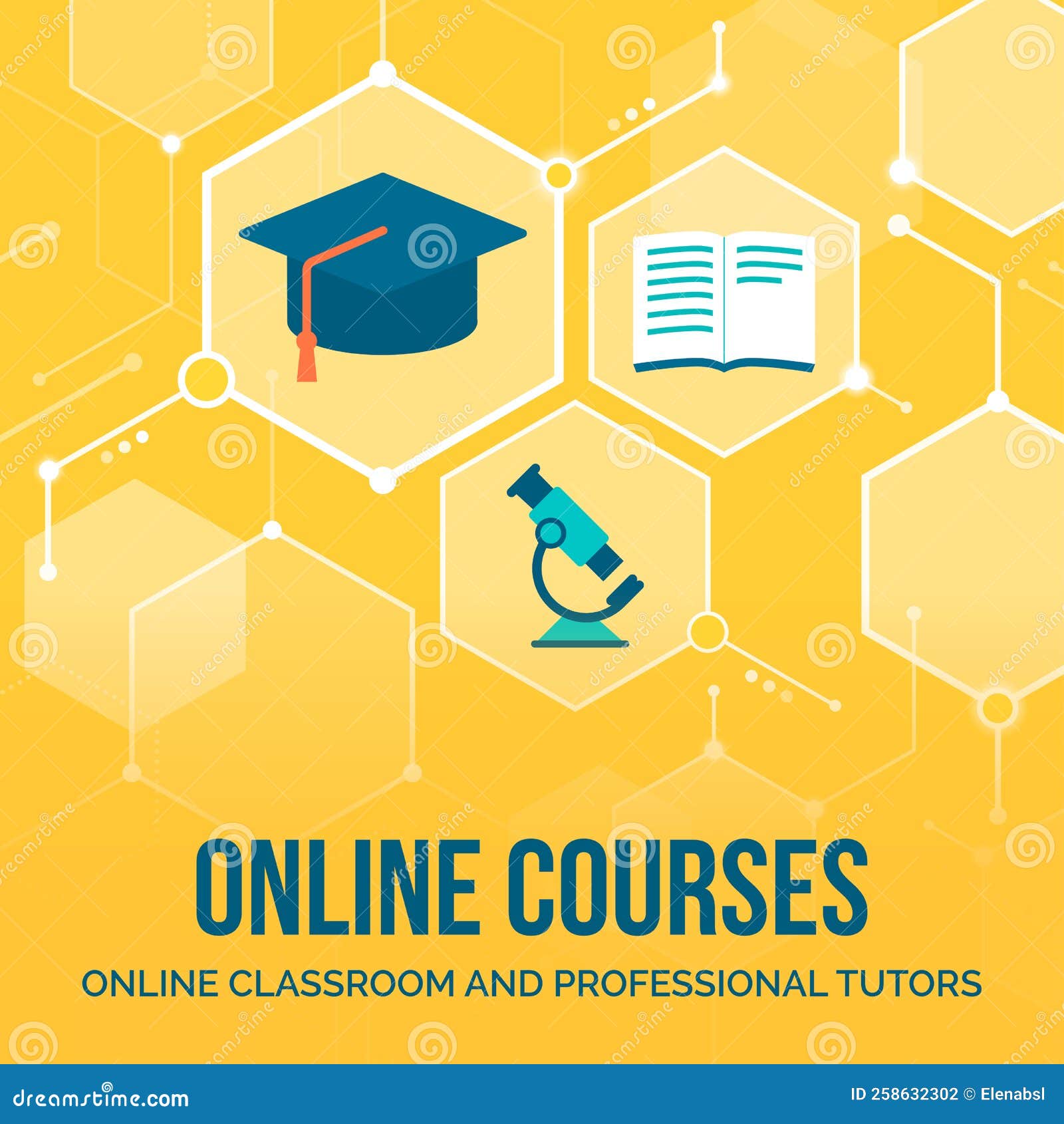 E-learning and Digital Education Stock Vector - Illustration of ...