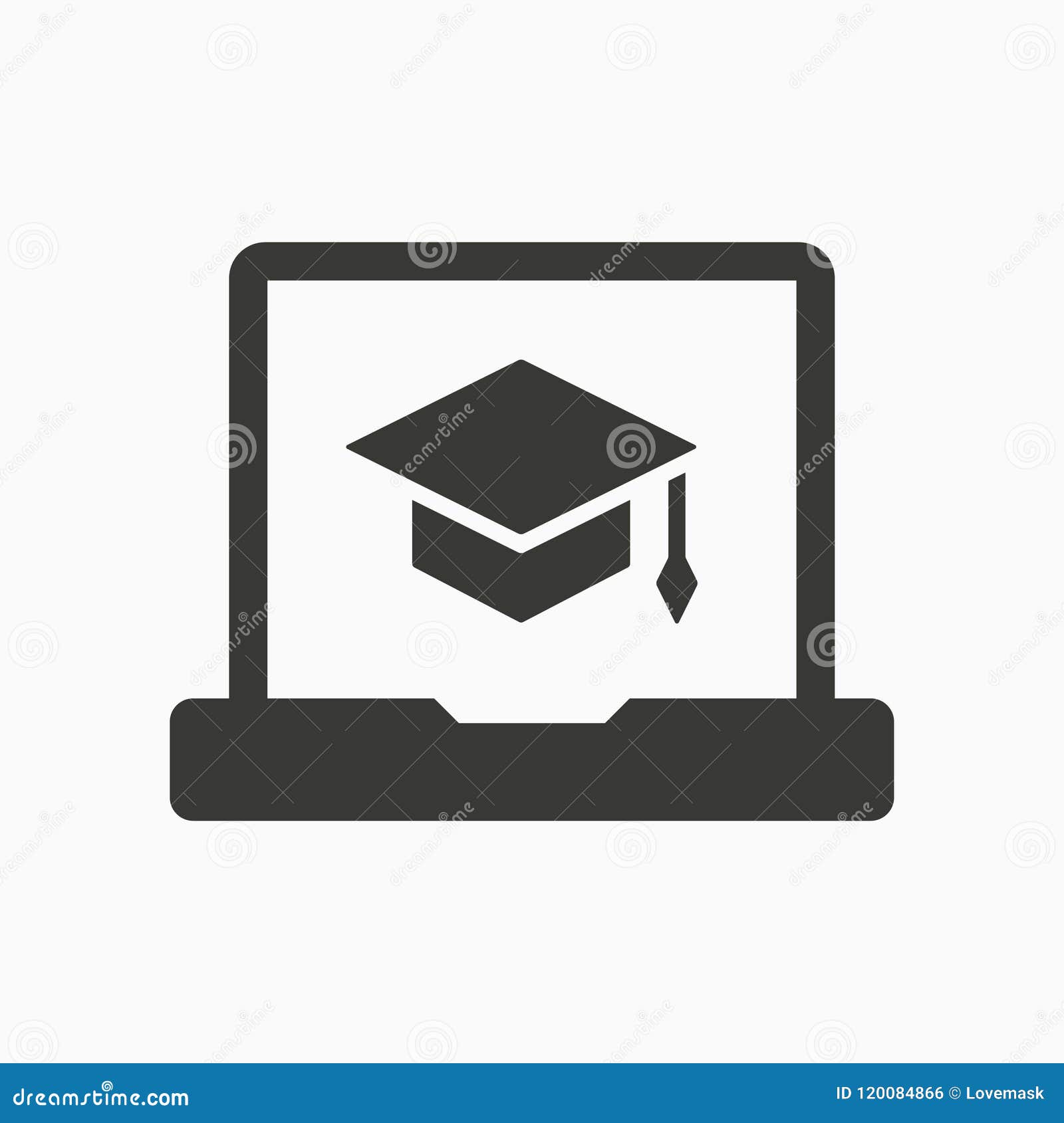 E-learning Education Icon. Learn, Academic Study Symbol. Simple ...