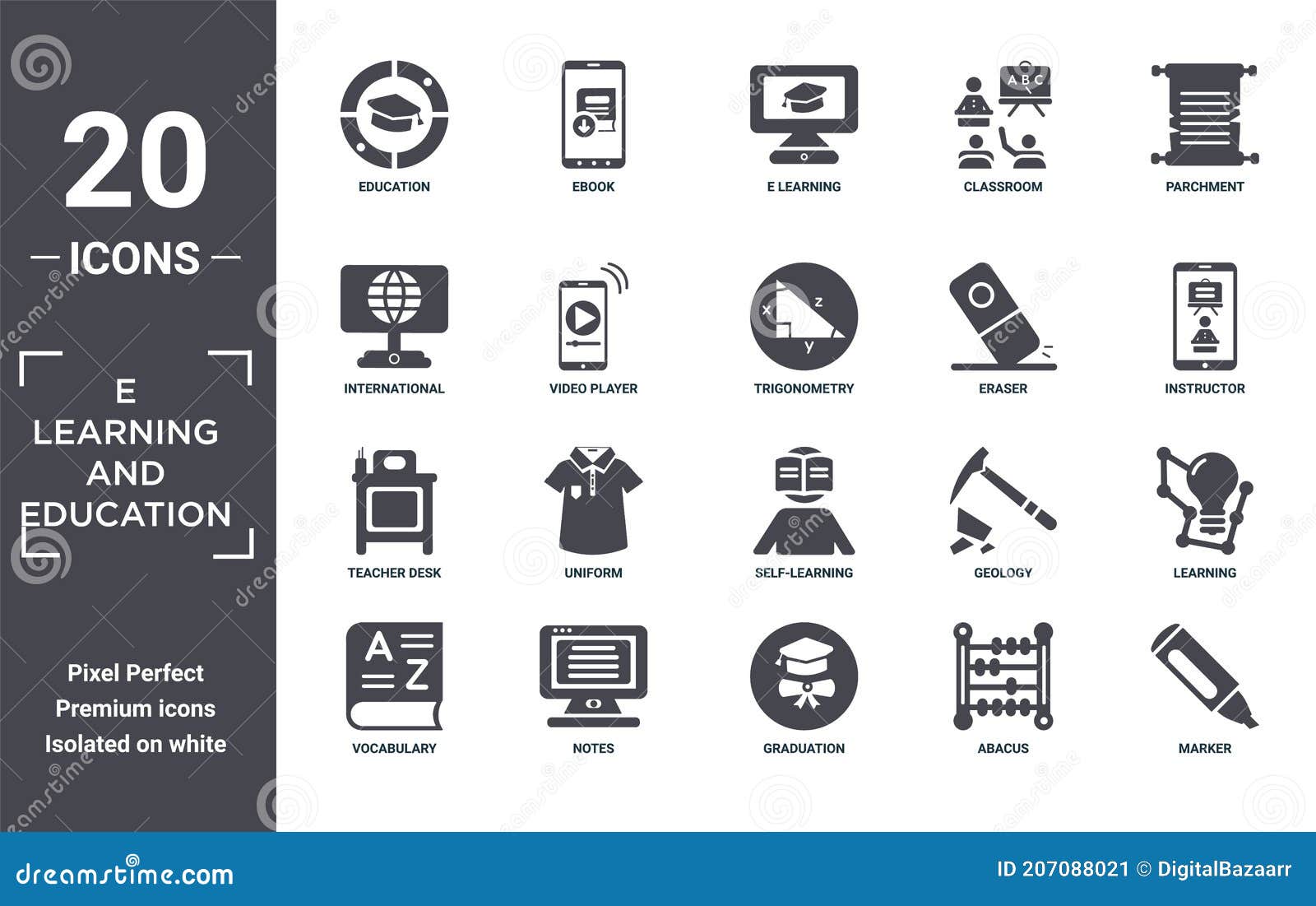 E.learning.and.education Icon Set. Include Creative Elements As ...