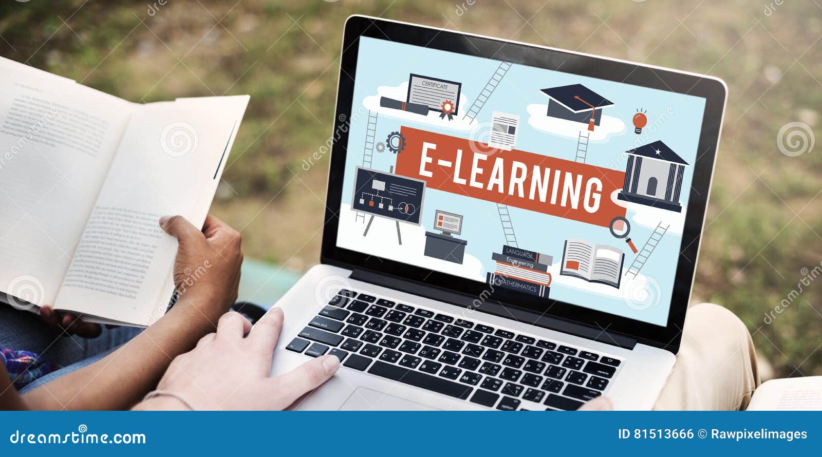 E-learning Education Internet Technology Network Concept Stock Photo ...