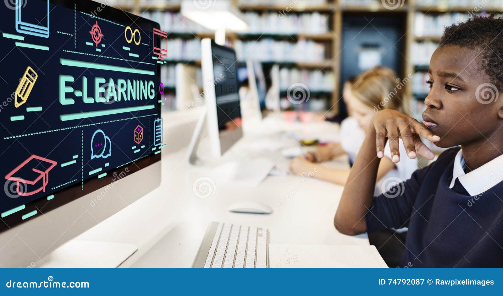 E-Learning Education Networking Website Study Concept Stock Image ...