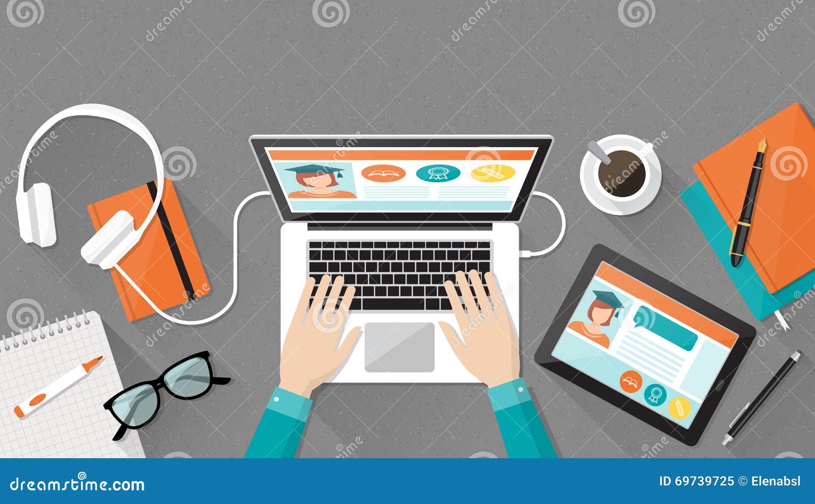 E Learning Cartoons, Illustrations & Vector Stock Images - 674533 ...