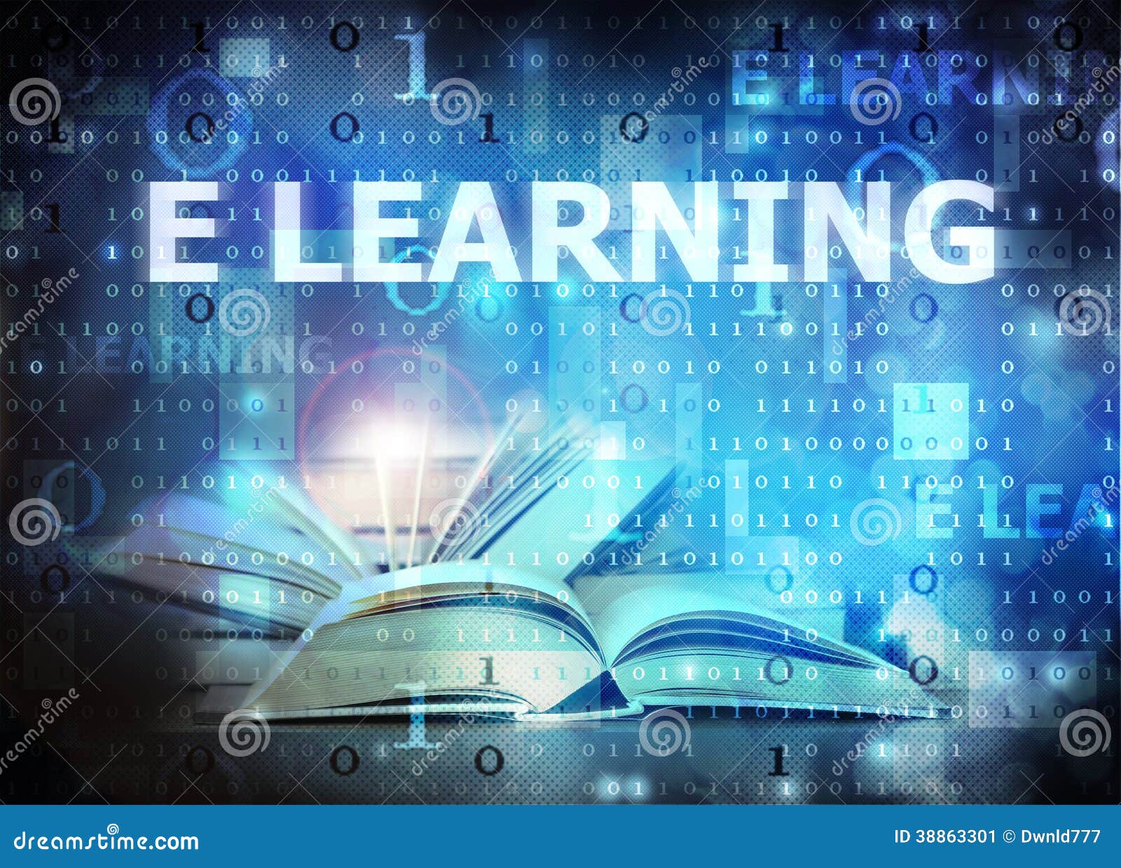 E learning stock illustration. Illustration of background - 38863301
