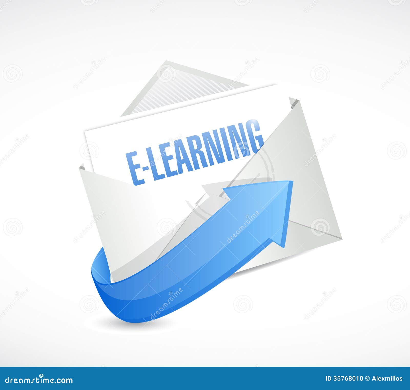 E Learning Email Message Illustration Design Stock Illustration ...