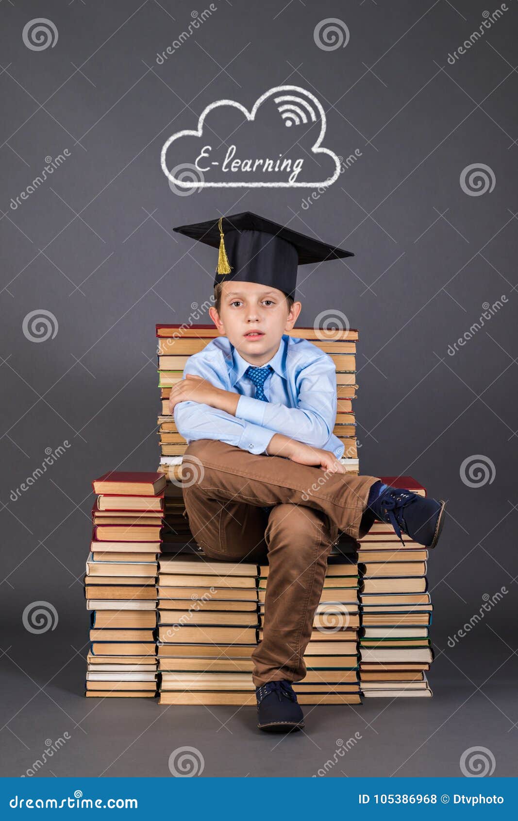 E-Learning Funny Education Concept Stock Photo - Image of communication ...