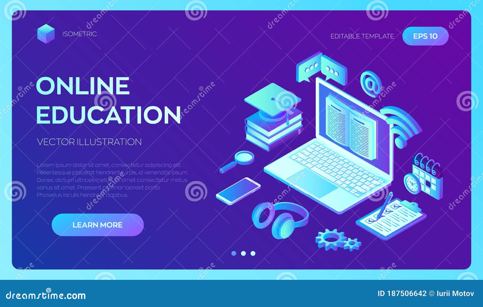 E-learning. Innovative Online Education and Distance Learning 3D ...