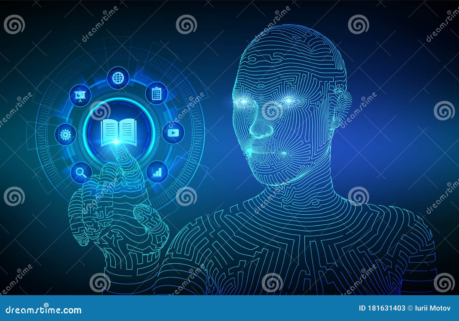 E-learning. Innovative Online Education and Internet Technology Concept ...