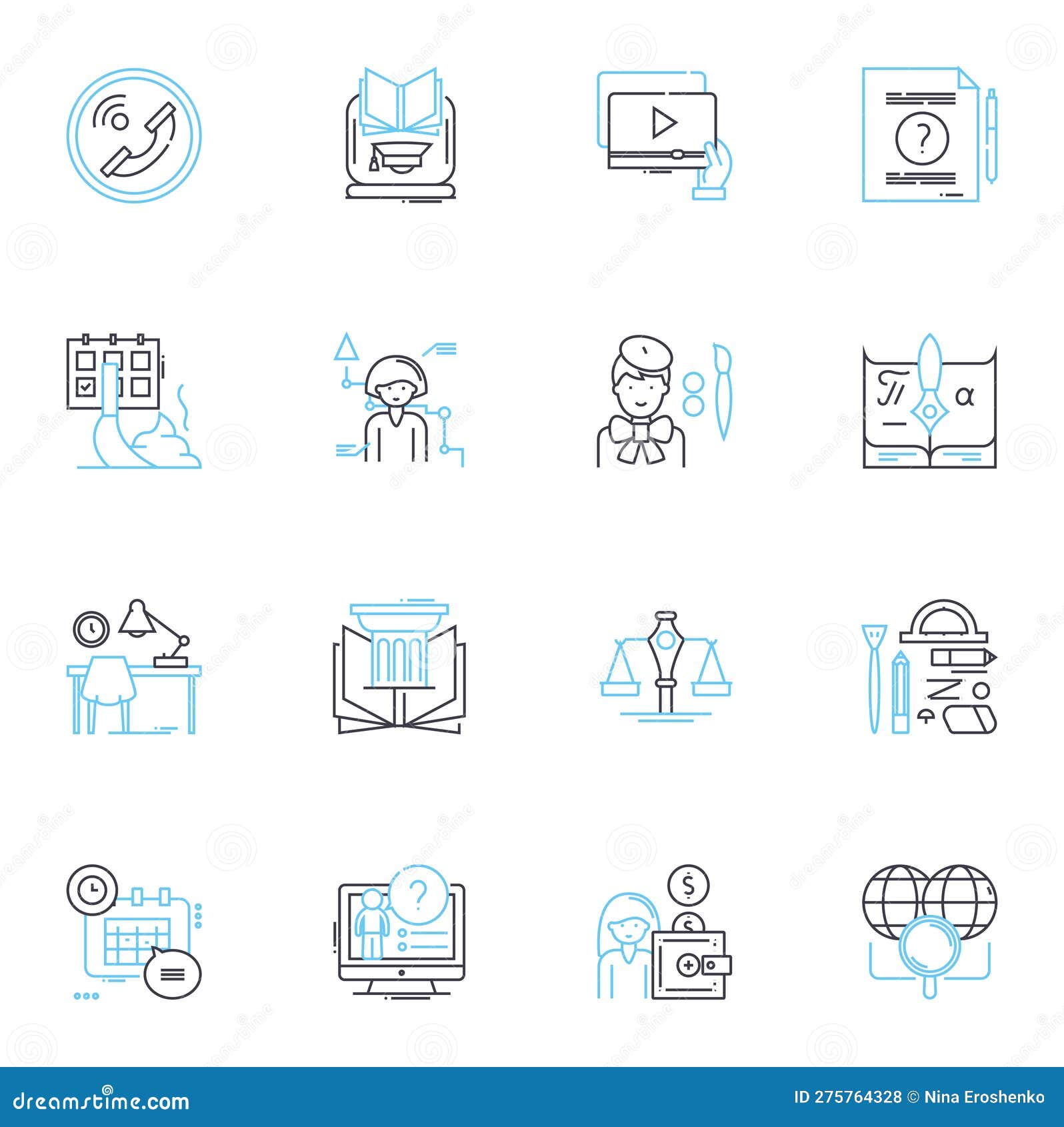 Courseware Icon, Black Vector Sign With Editable Strokes, Concept ...
