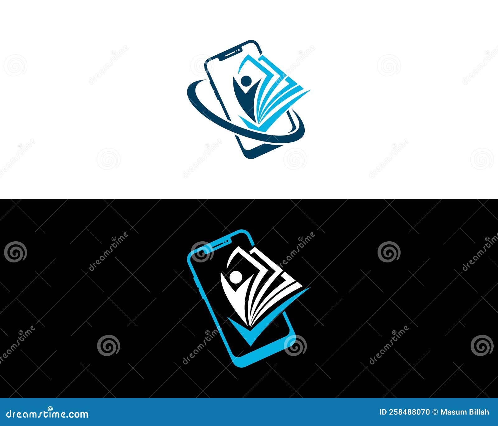 E-learning Logo Design Concept. Stock Vector - Illustration of clothing ...