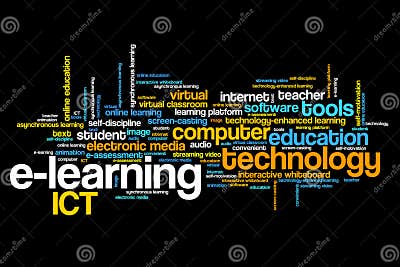 E-learning stock illustration. Illustration of creative - 42386249