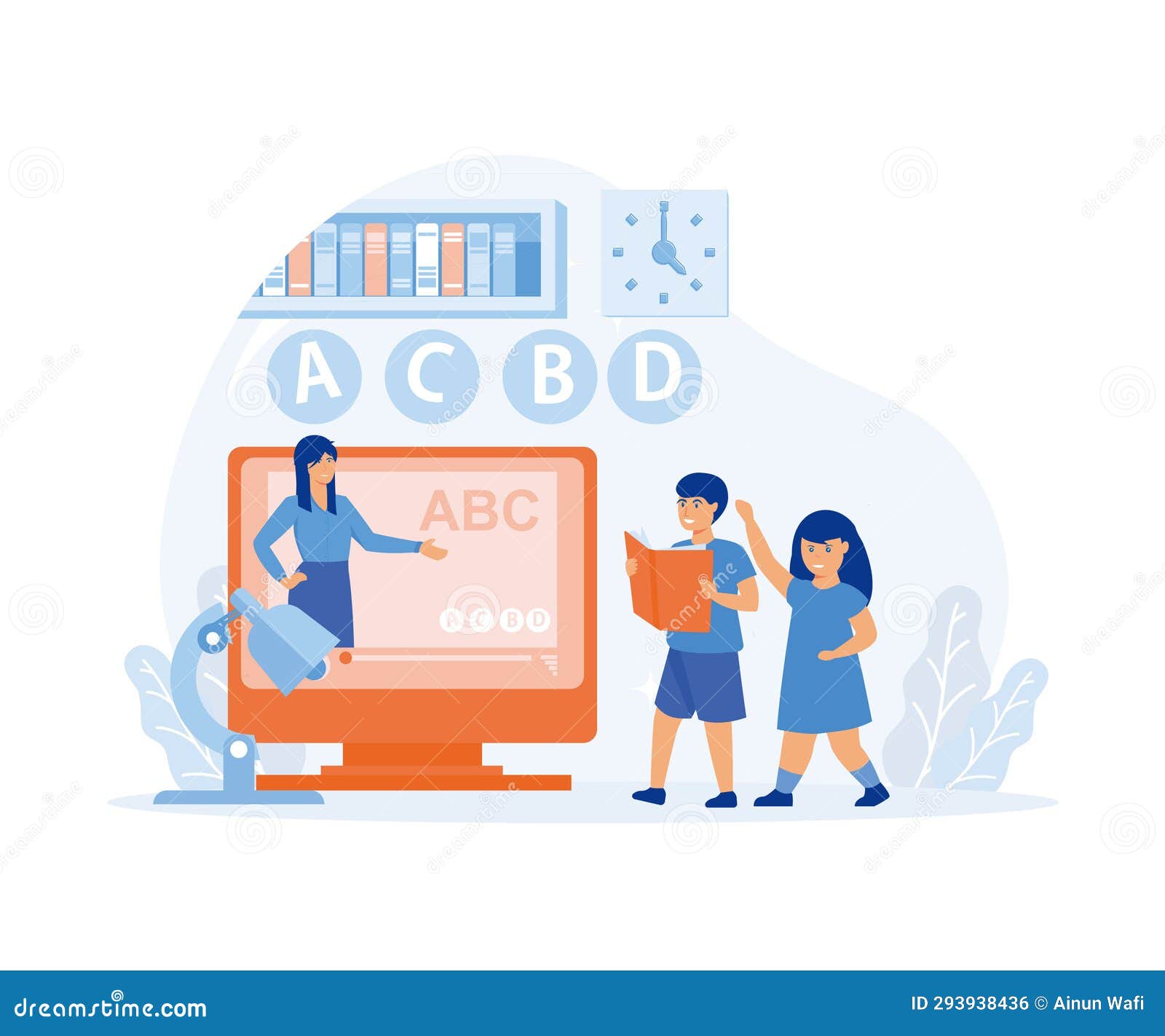 E-learning, Online Early Childhood Education Courses. Stock Vector ...