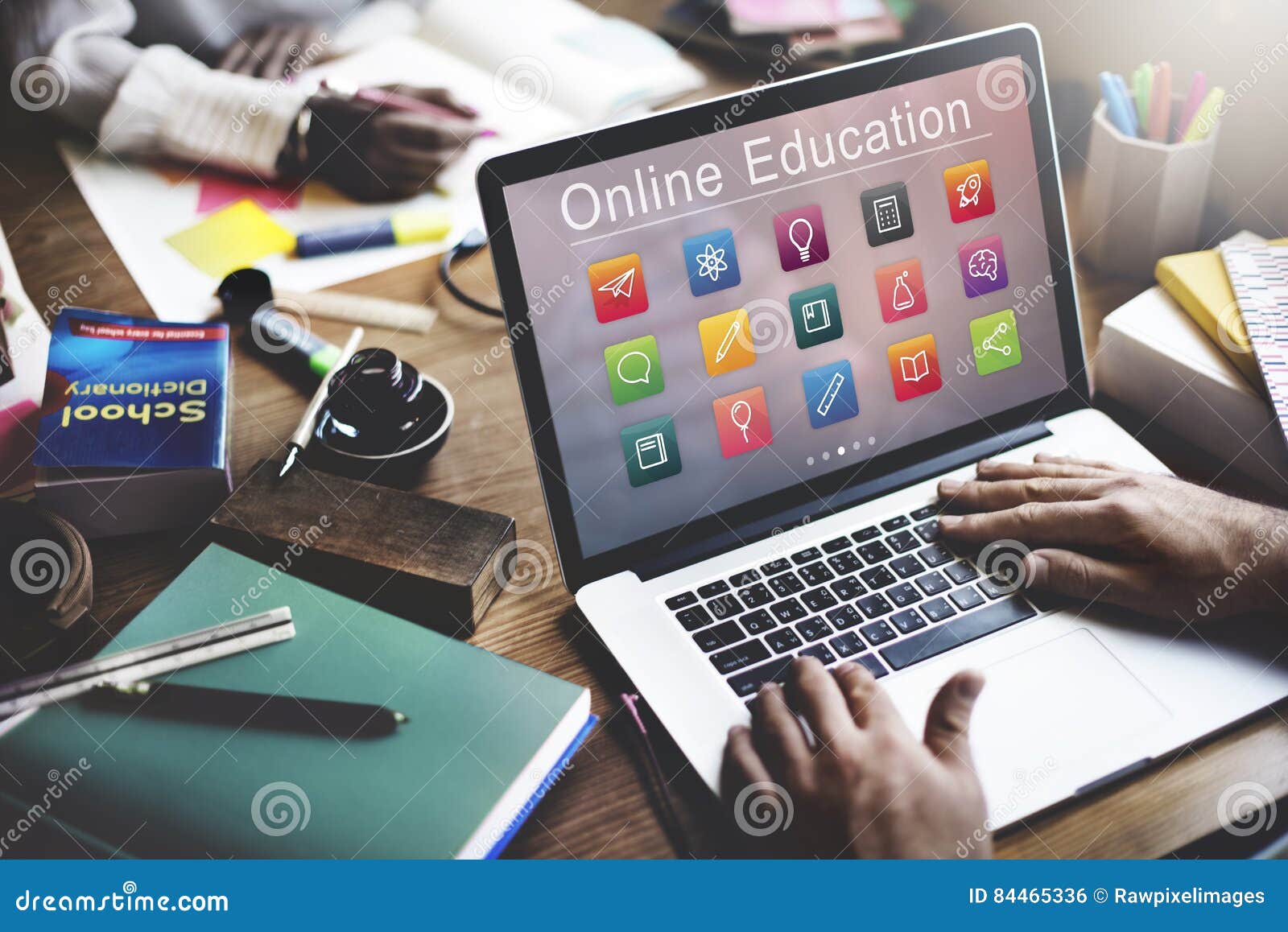 E-learning Online Education Application Concept Stock Photo - Image of ...