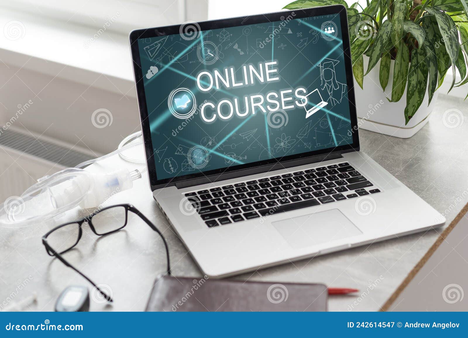 E-learning and Online Education for Student and University Concept ...