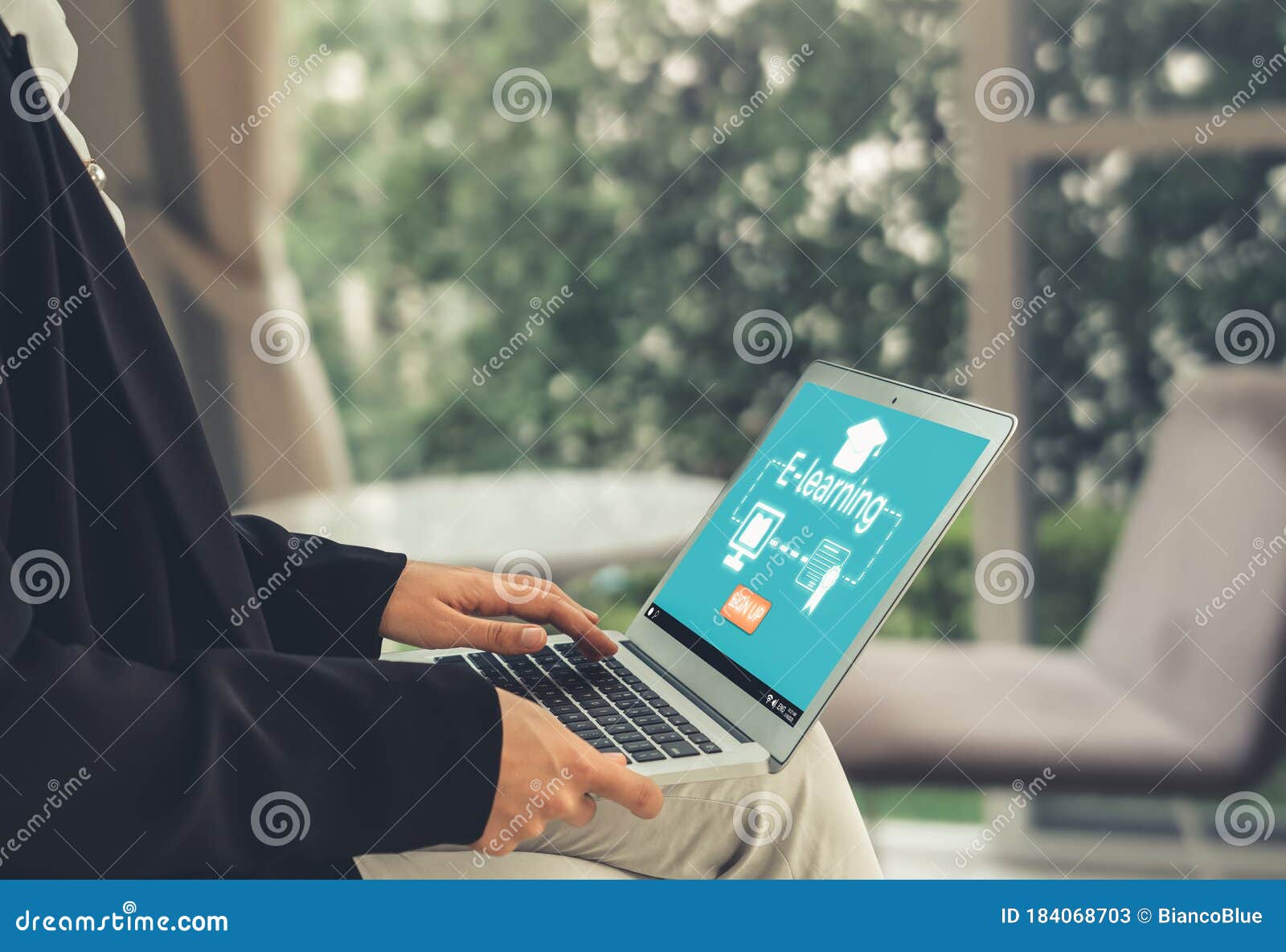 E-learning and Online Education for Student and University Concept ...