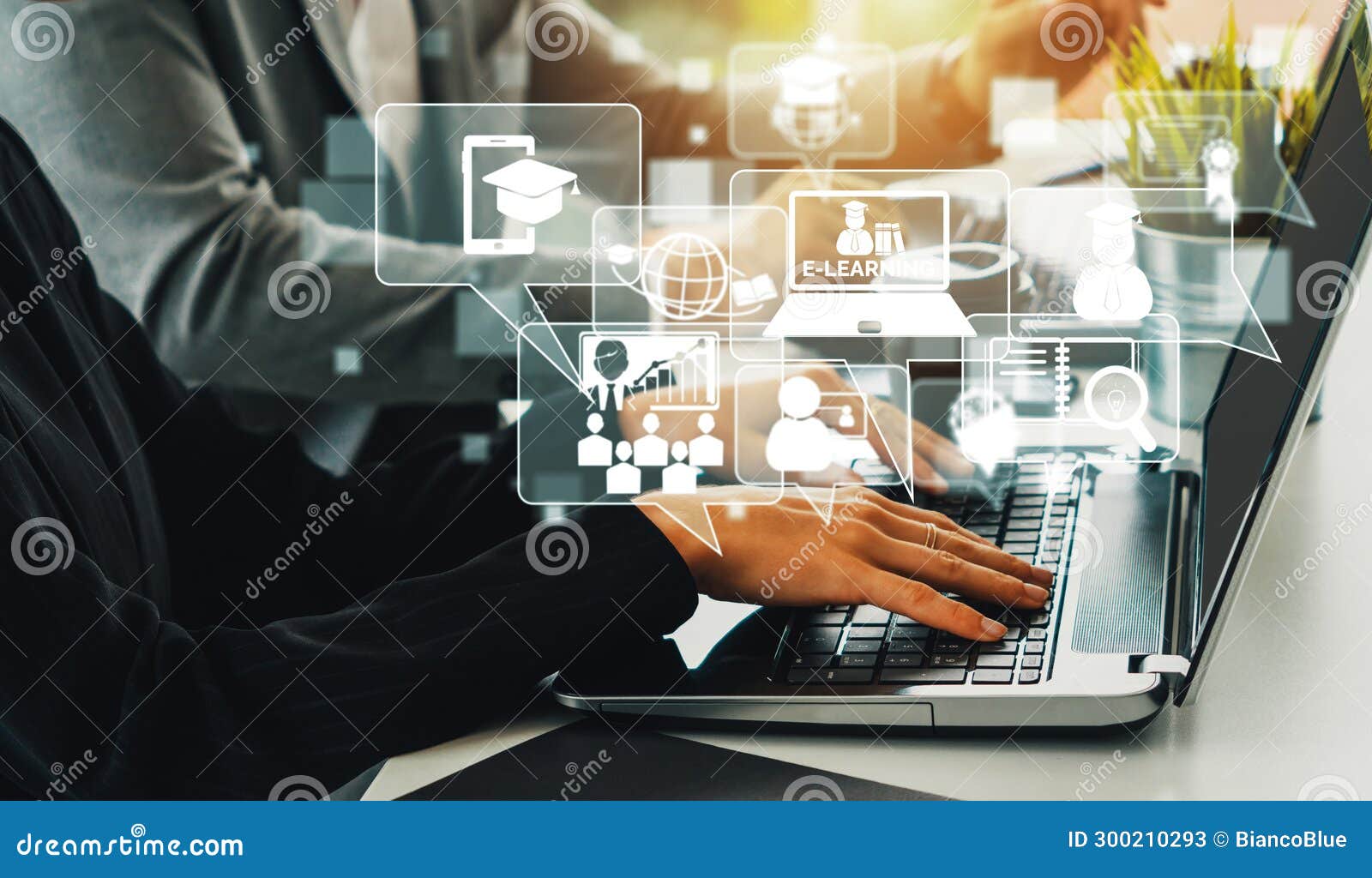 E-learning for Student and University Concept Uds Stock Image - Image ...