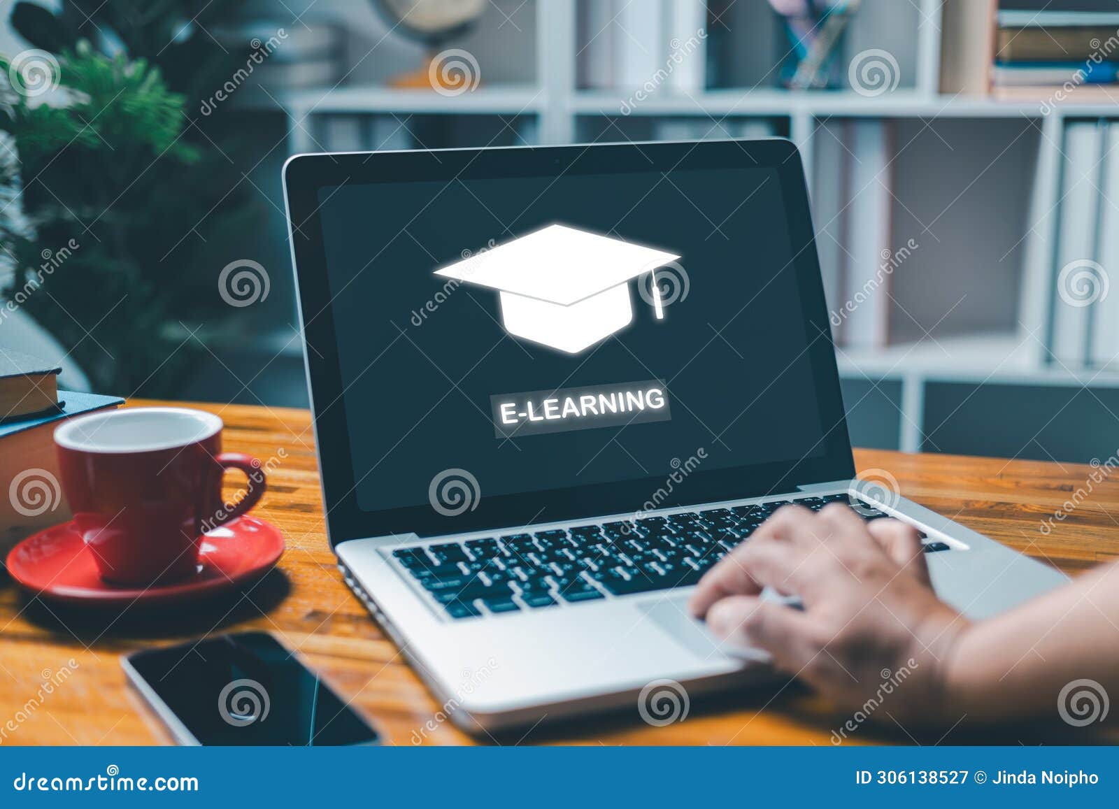 E-learning and Online Education for Student and University Concept ...