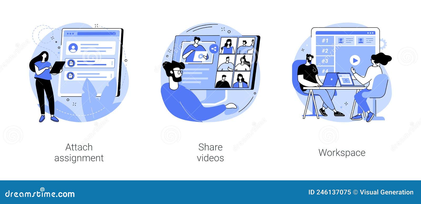 Attach Assignment Isolated Cartoon Vector Illustrations. | CartoonDealer.com #280427999