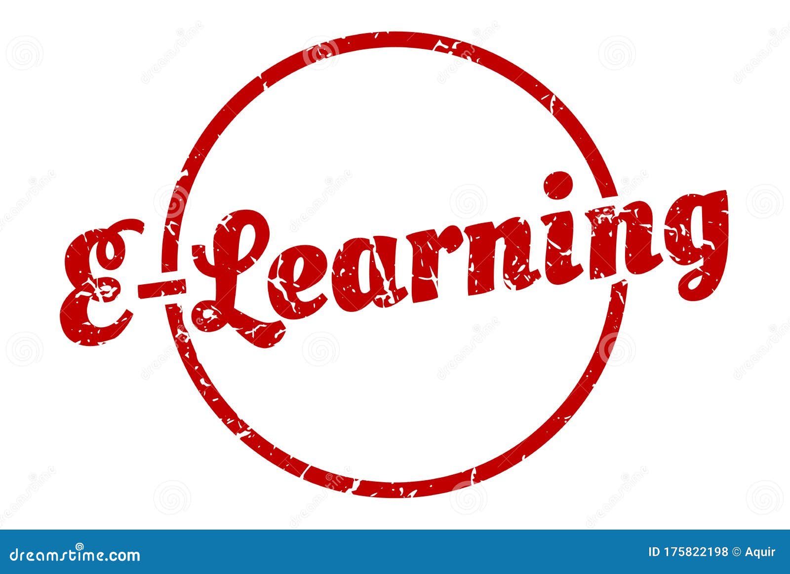 E-learning Sign. E-learning Round Vintage Stamp Stock Vector - Illustration of stamp, template ...