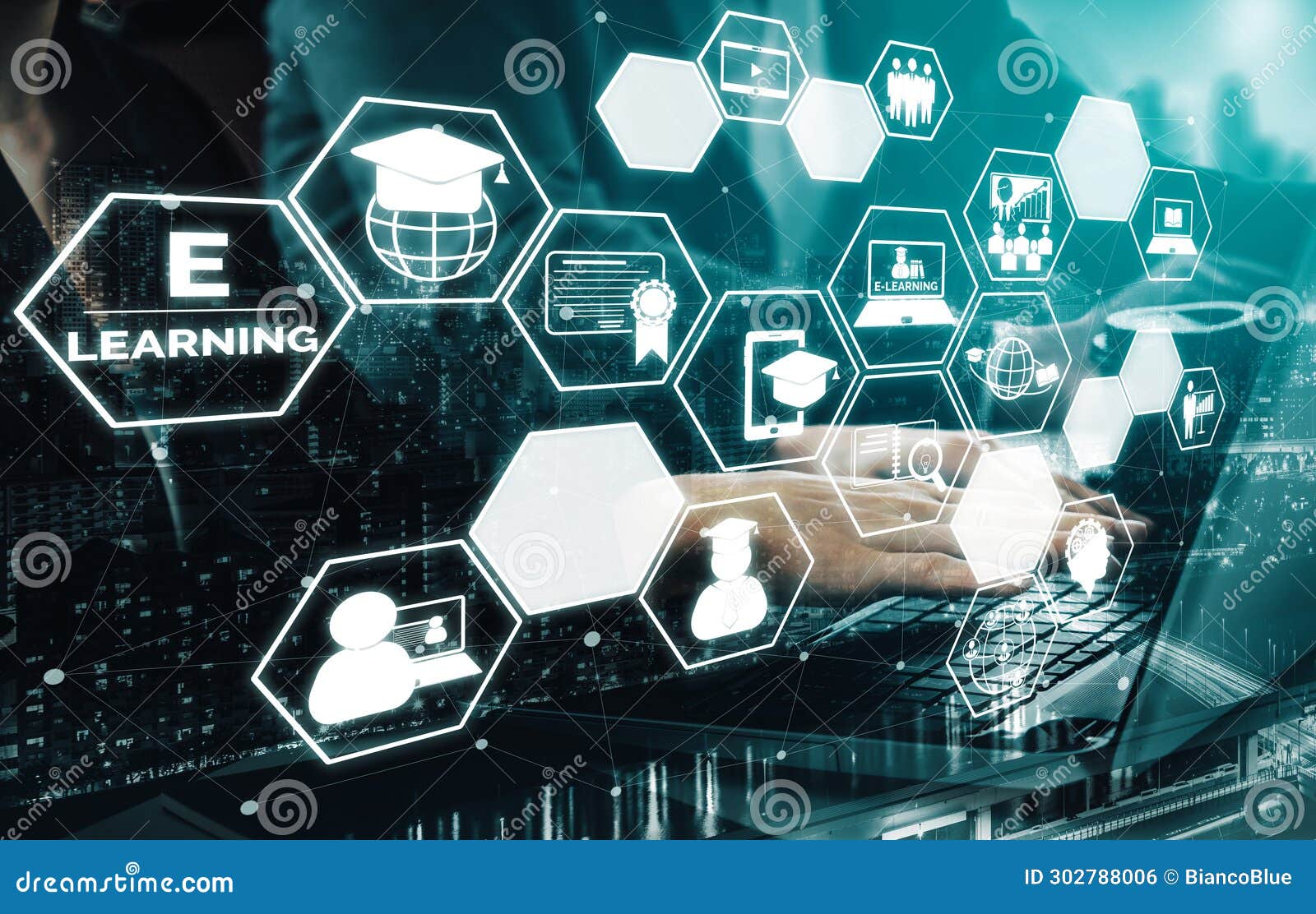 E-learning for Student and University Concept Stock Photo - Image of ...