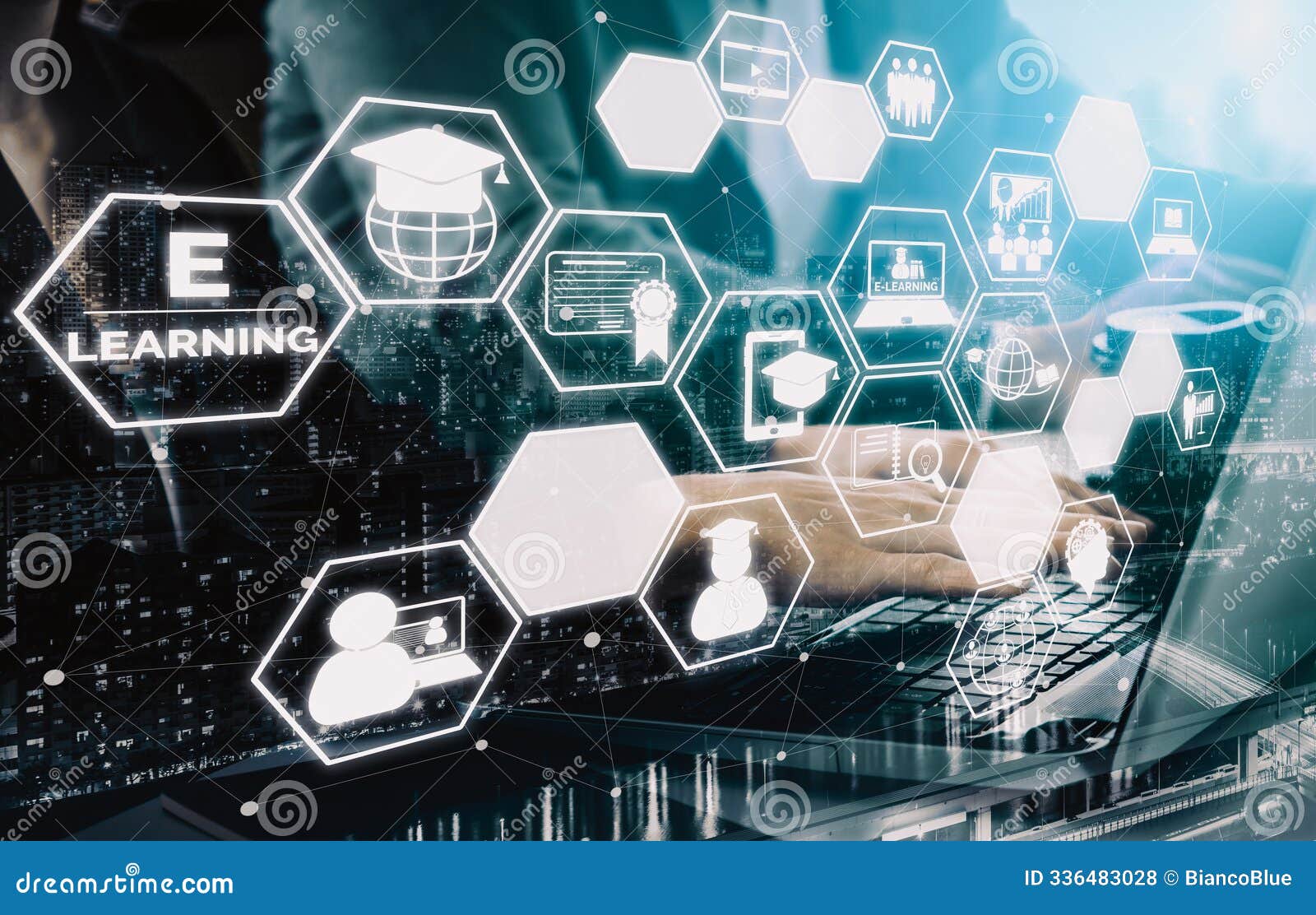 E-learning for Student and University Concept Stock Photo - Image of ...