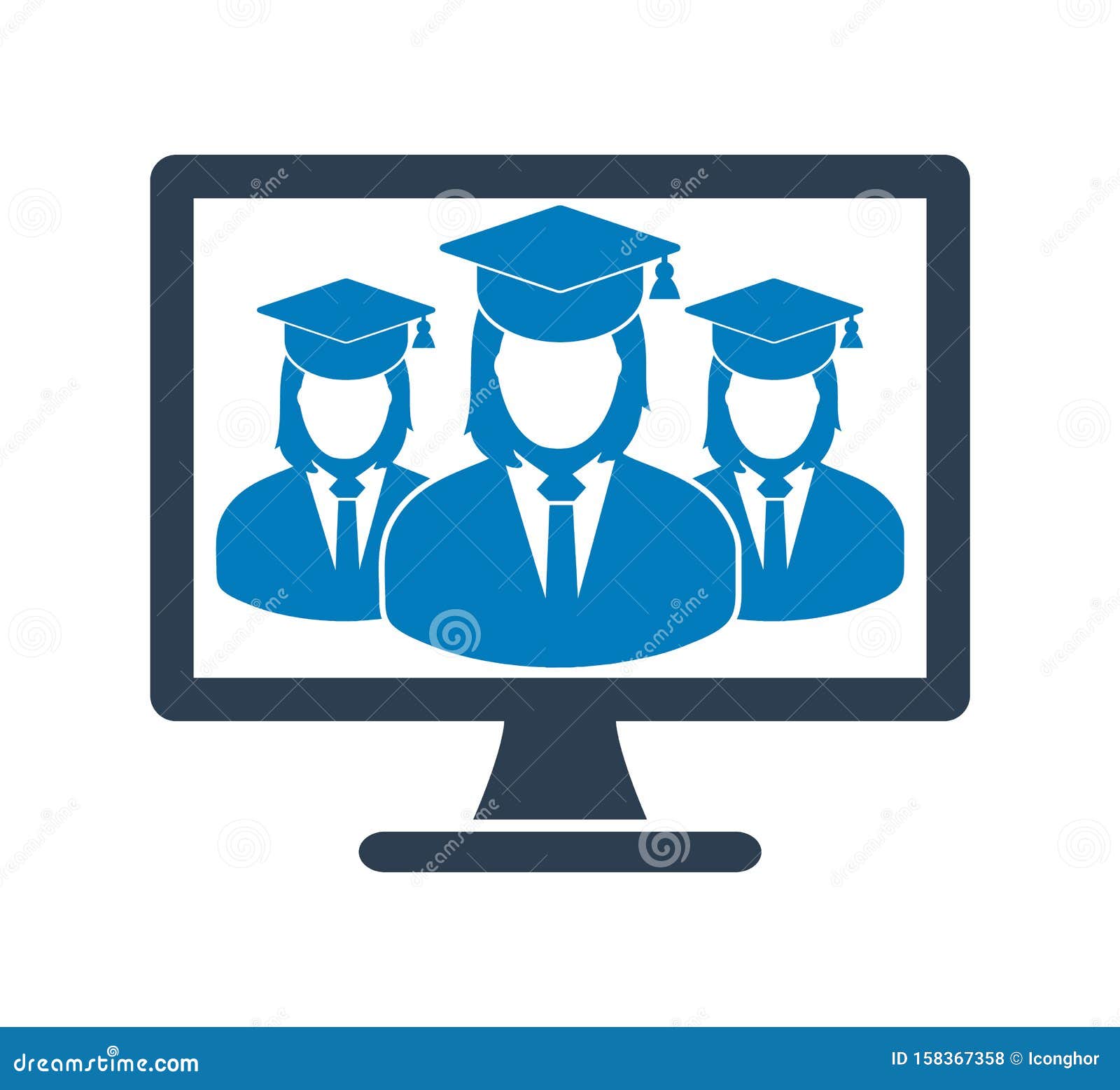 E-Learning-Symbol vektor abbildung. Illustration von anfänger - 158367358