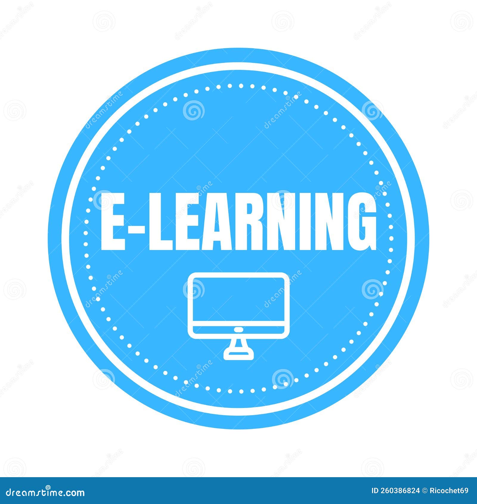 E-learning symbol icon stock illustration. Illustration of concept ...
