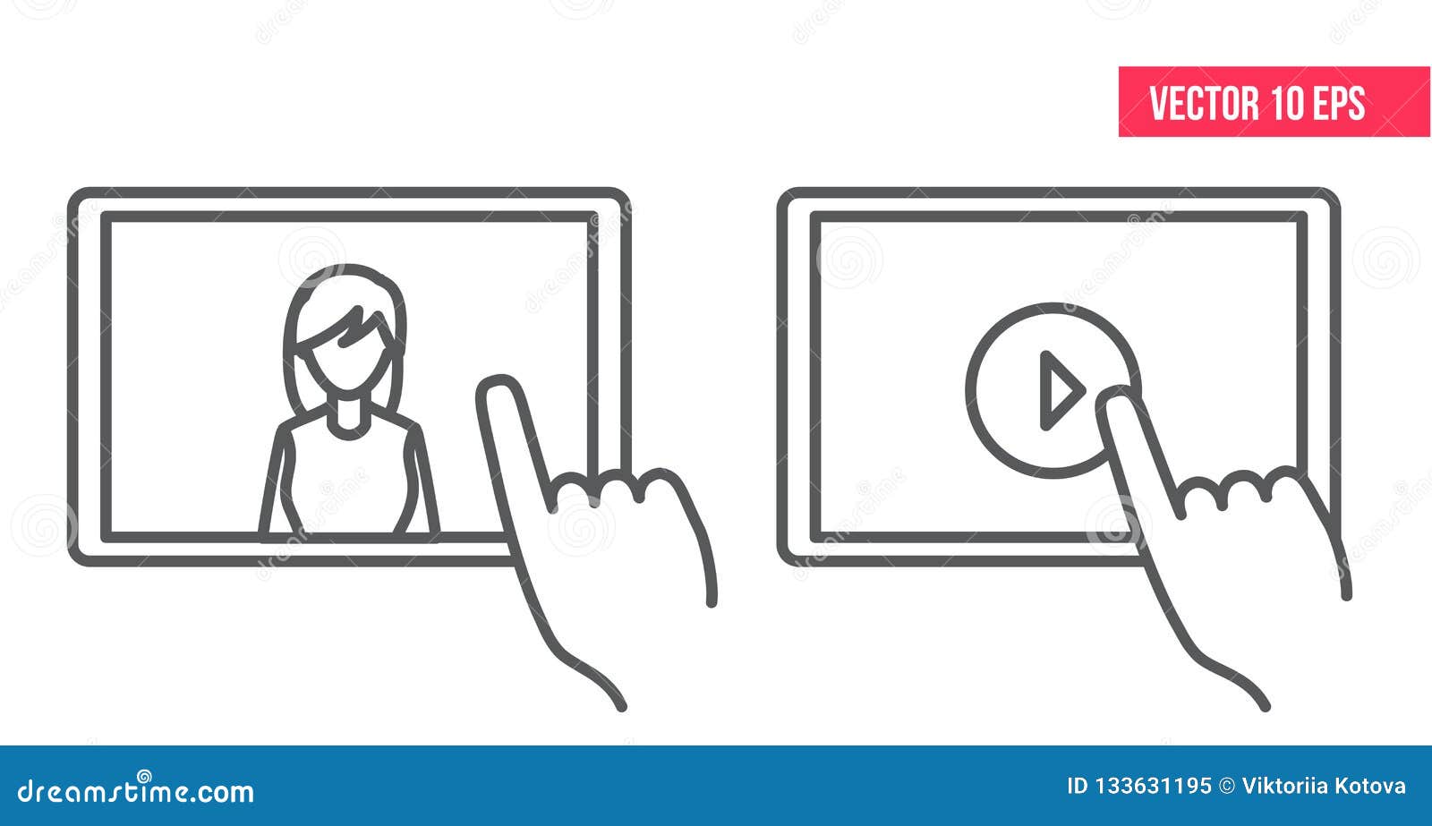 Learning, Video Tutorials, Amuse Icon. Element Of Education Line Icon ...