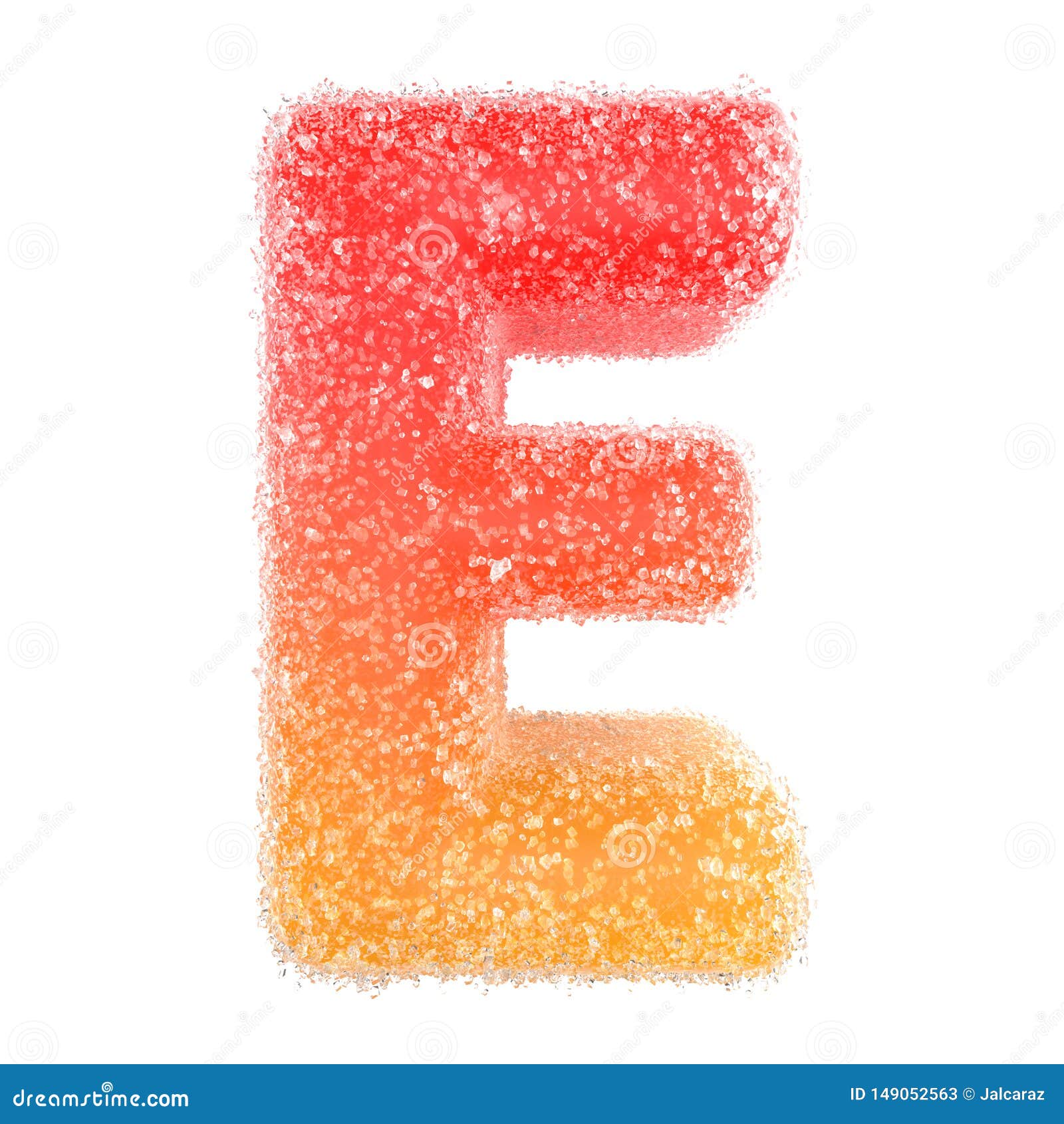 E - Letter of the Alphabet Made of Candy Stock Illustration ...