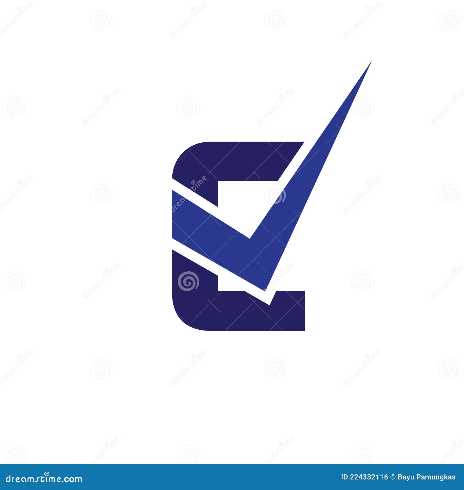 E Letter with Check Logo Icon Vector Stock Vector - Illustration of ...