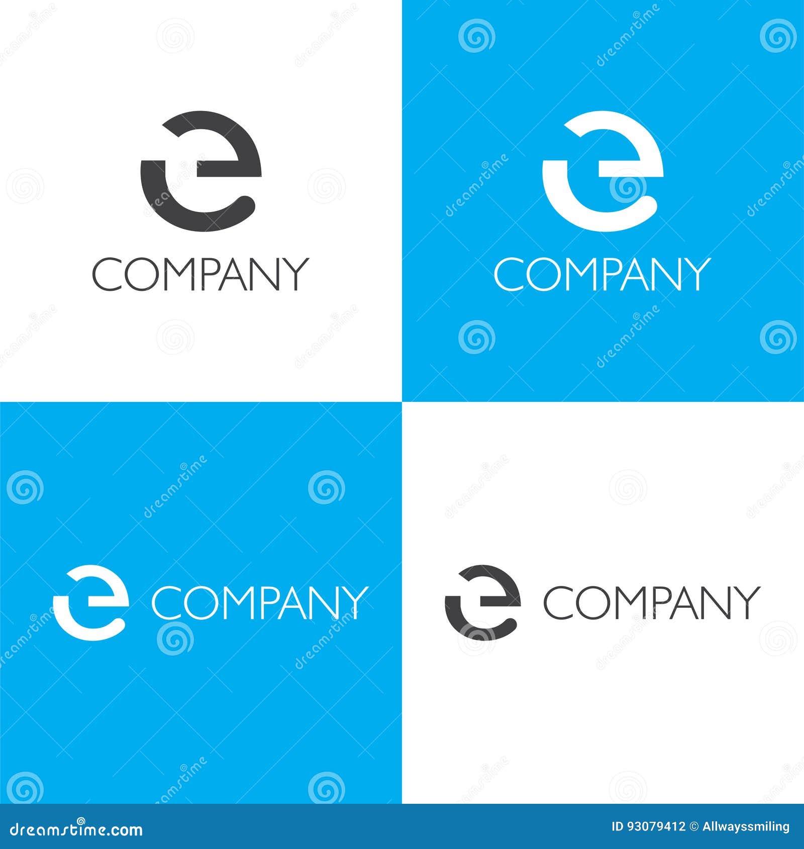 E letter company Logo stock vector. Illustration of sign - 93079412