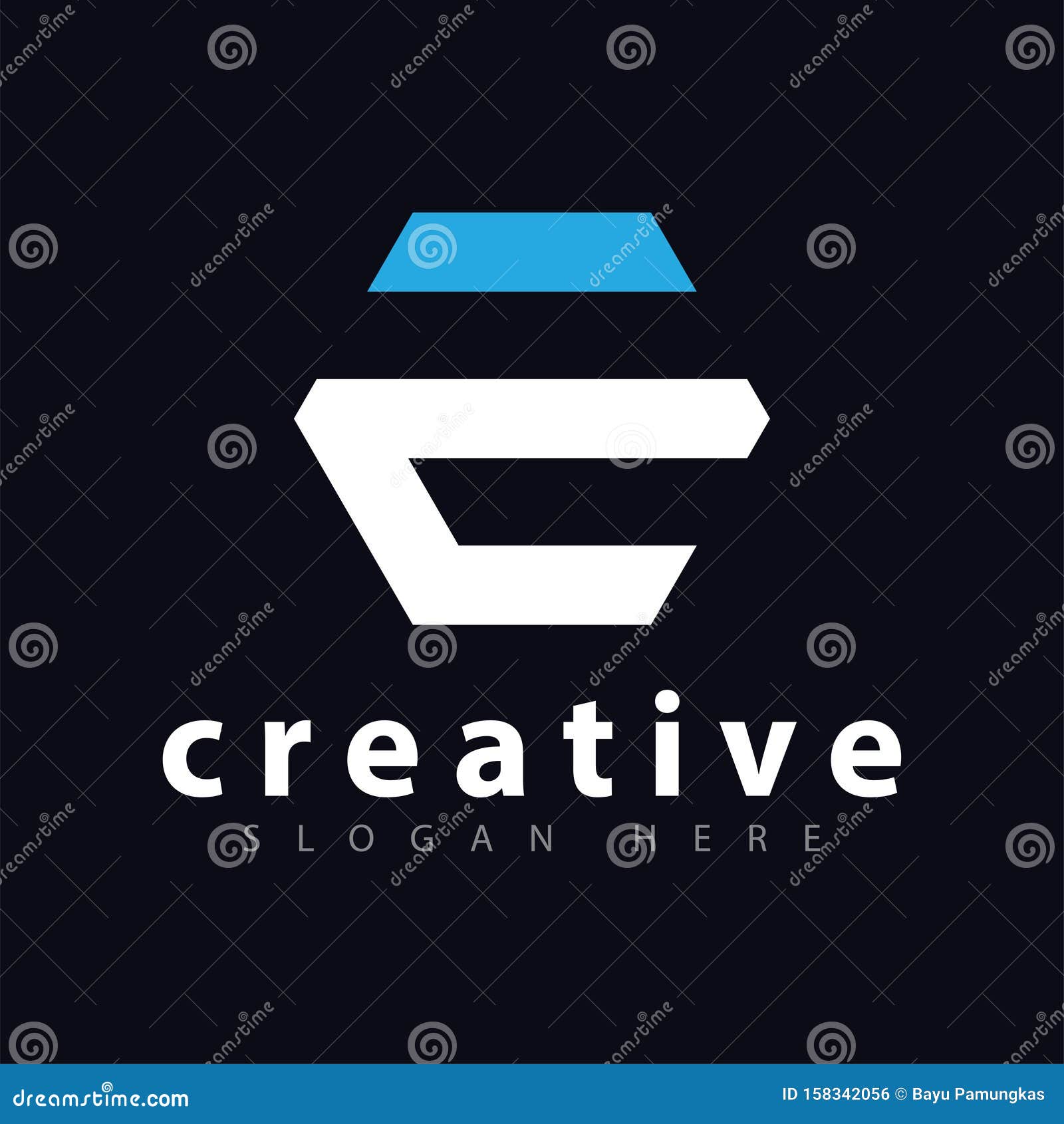 E Letter Hexagonal Logo Vector Template Stock Vector - Illustration of shape, geometric: 158342056