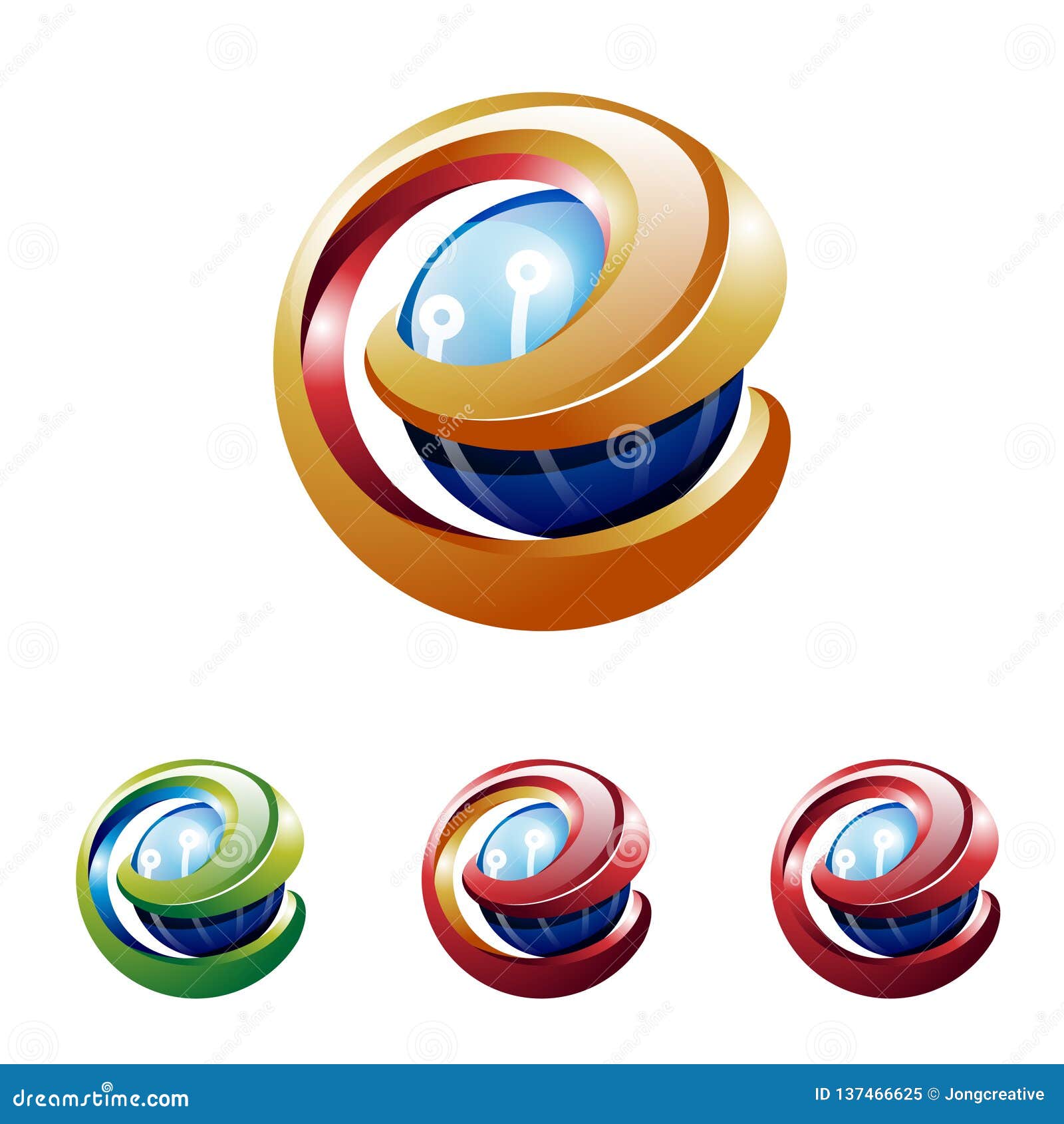 E Letter Initial Abstract Shiny Ball Tech Logo Stock Vector ...