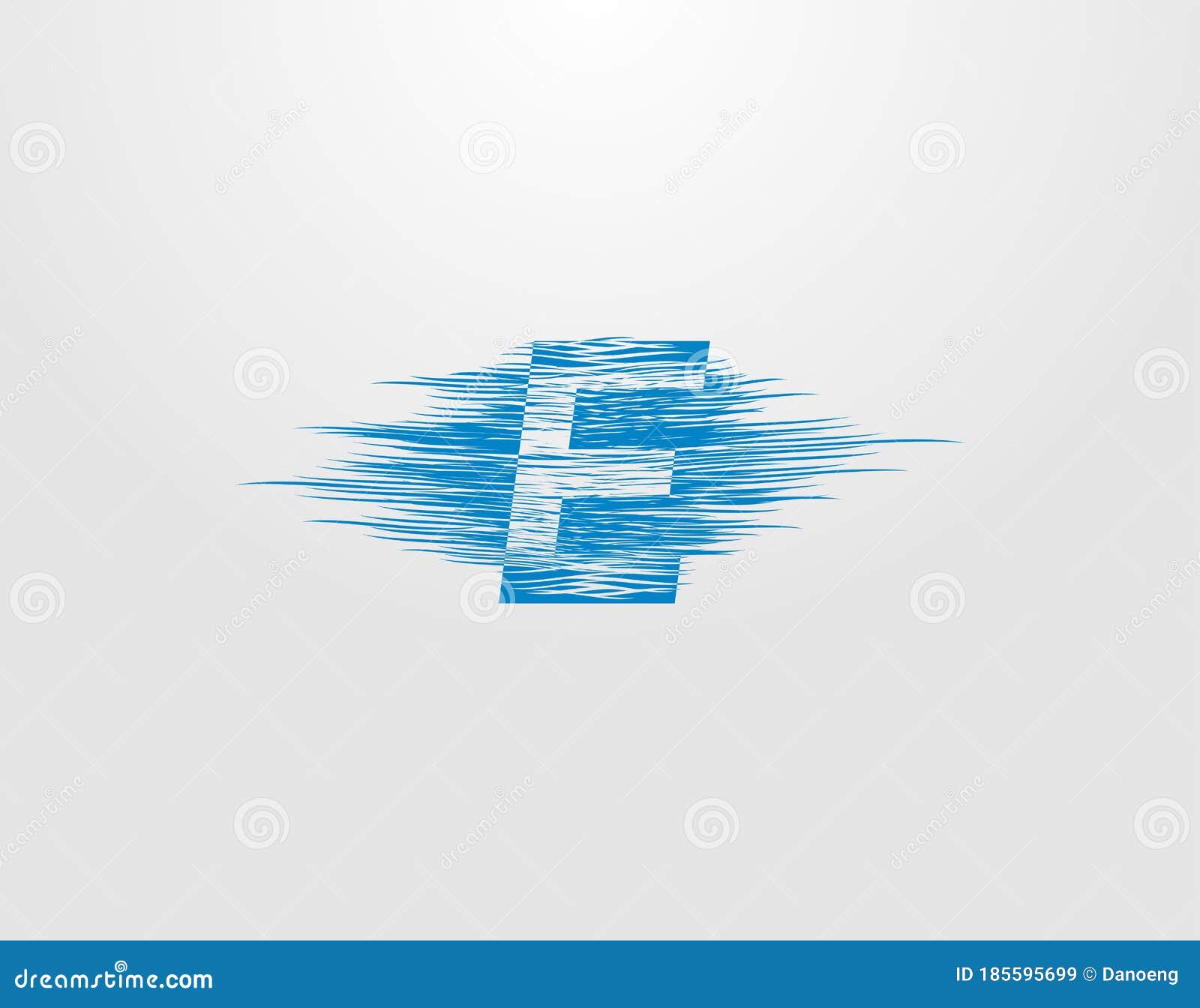 Initial H In Blue Gradient Box With Abstract Concept, Suitable For ...