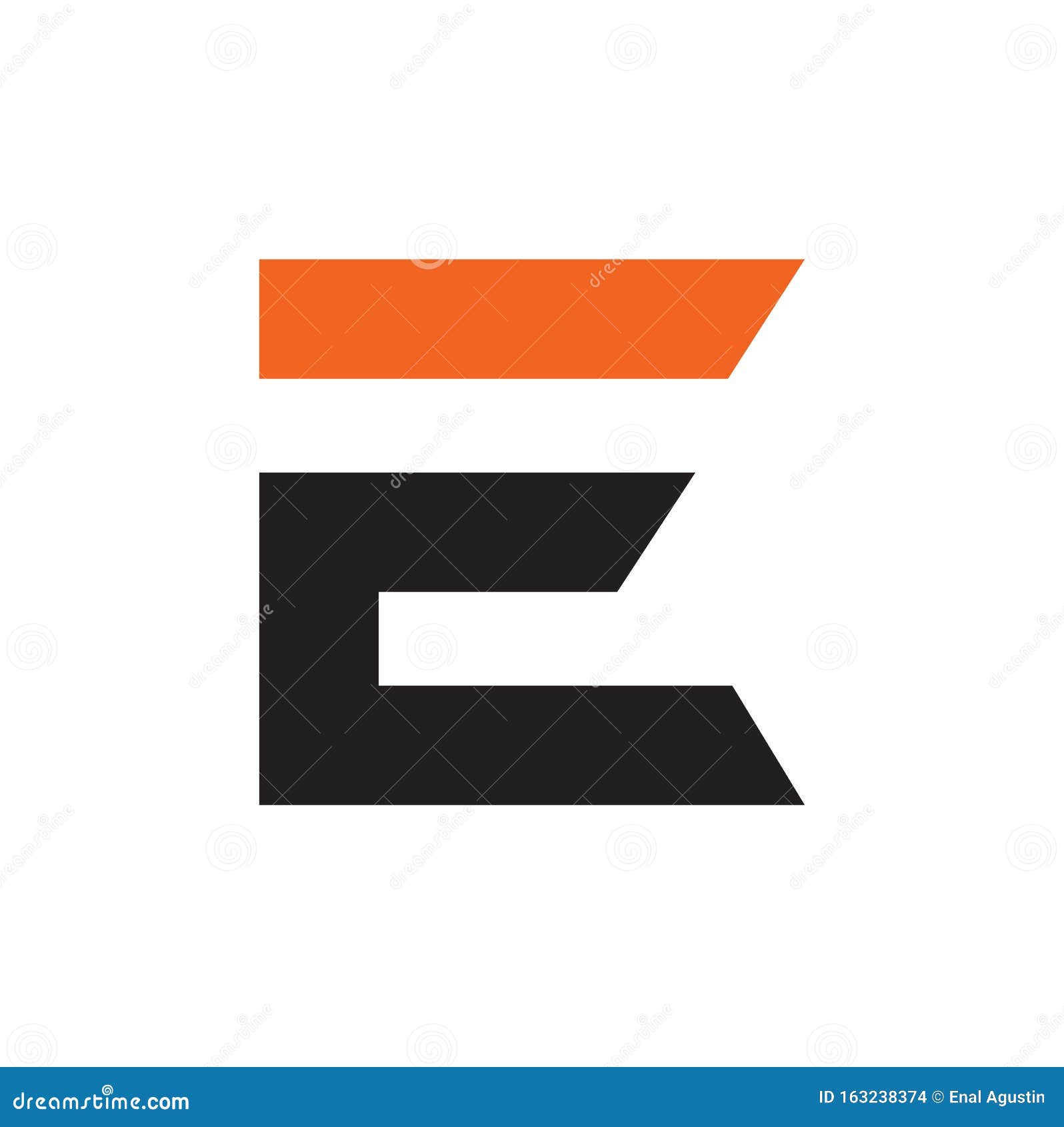 E Letter Logo Design Template Stock Vector - Illustration of elements ...