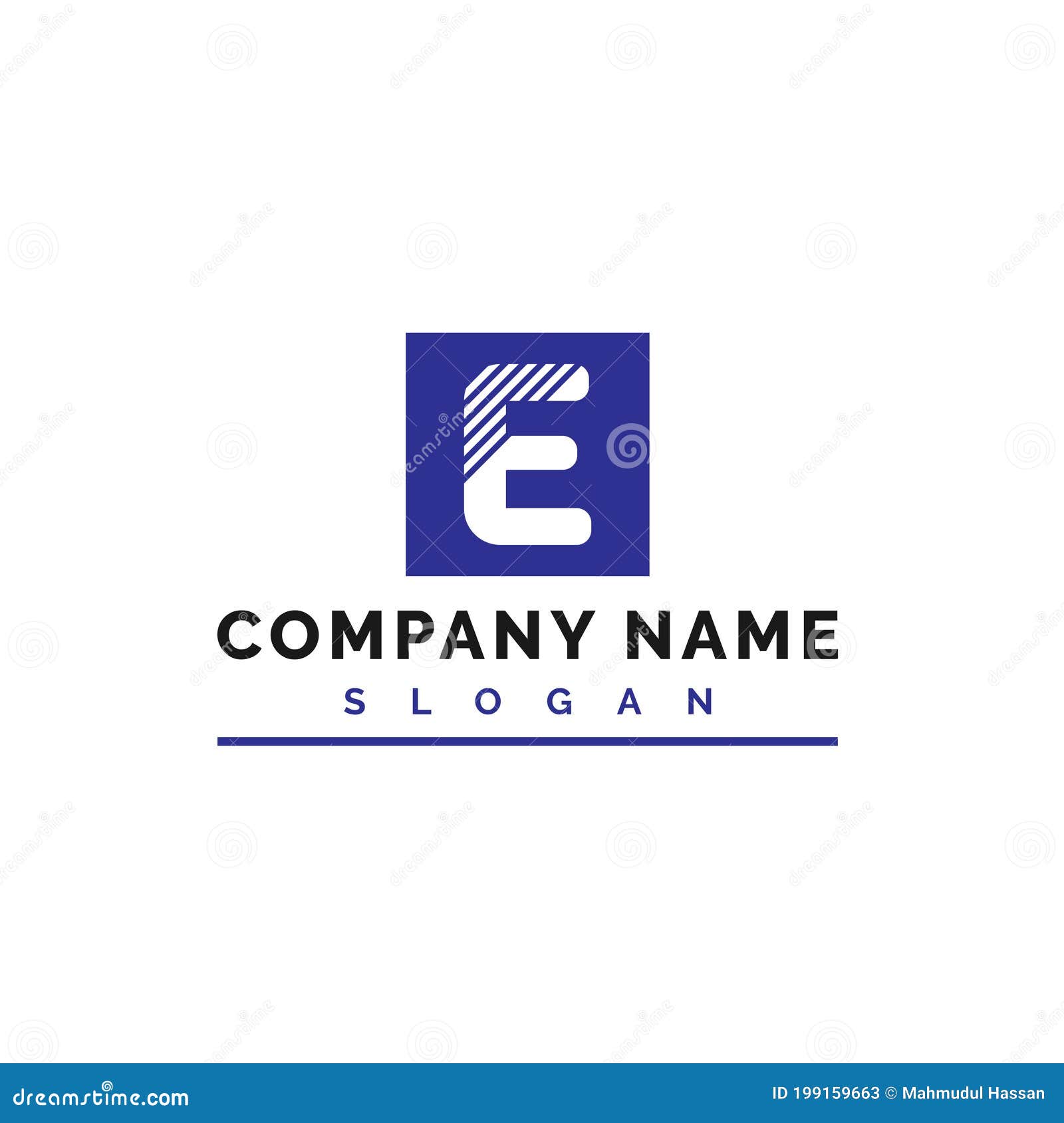E Letter Logo Design. E Letter Logo Vector Illustration - Vector Stock ...