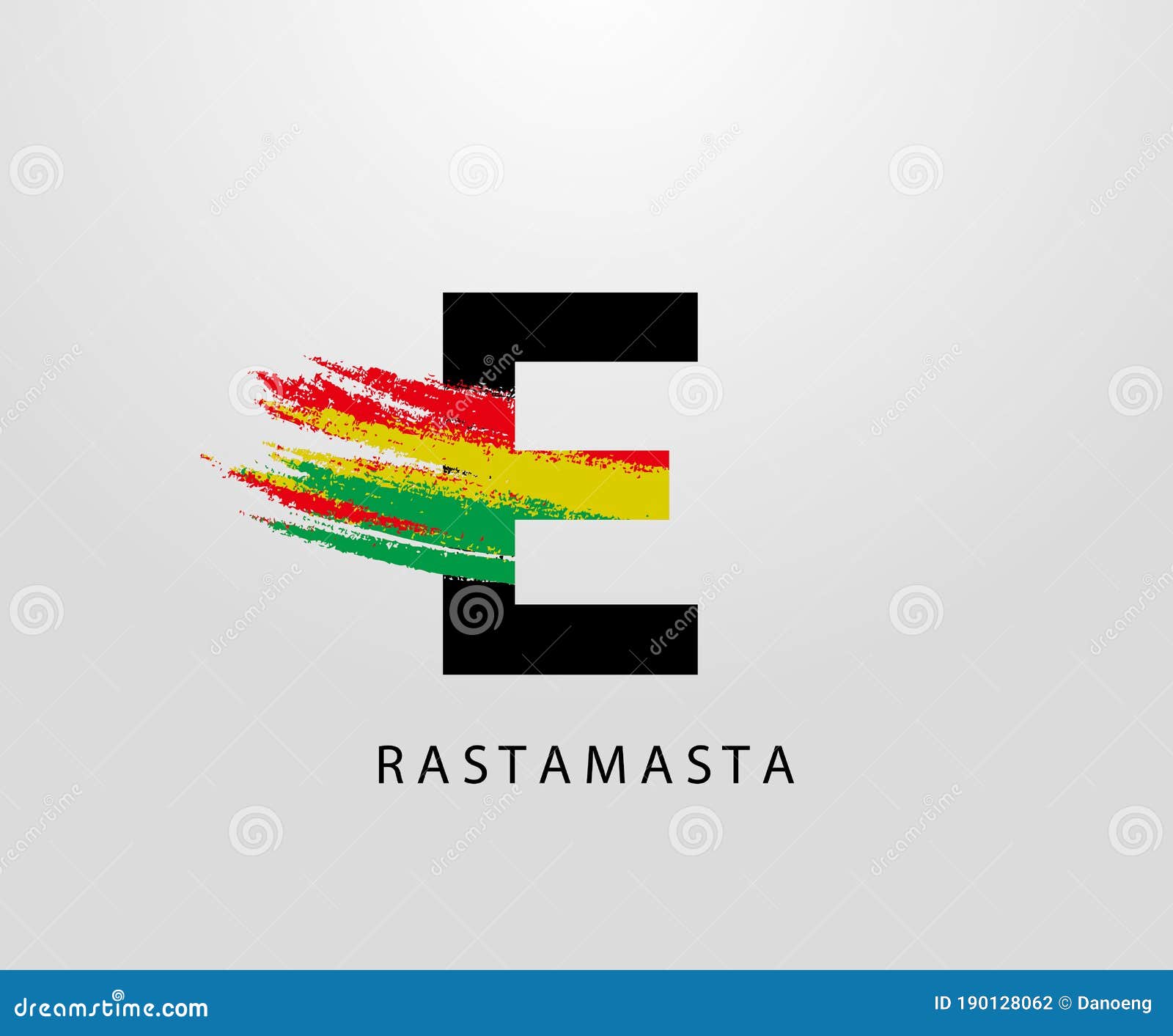 Rasta Logo In Rastafarian Colours Cartoon Vector | CartoonDealer.com ...