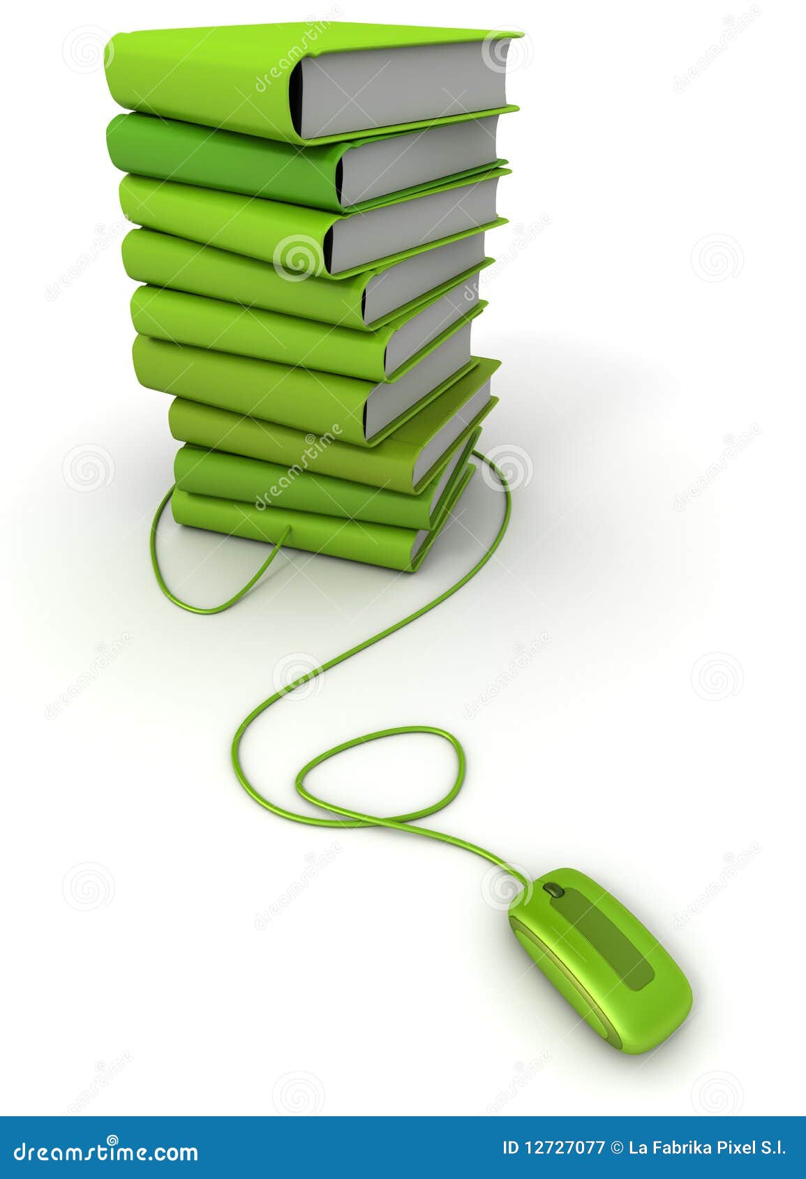 E-libri verdi illustrazione di stock. Illustrazione di formazione ...