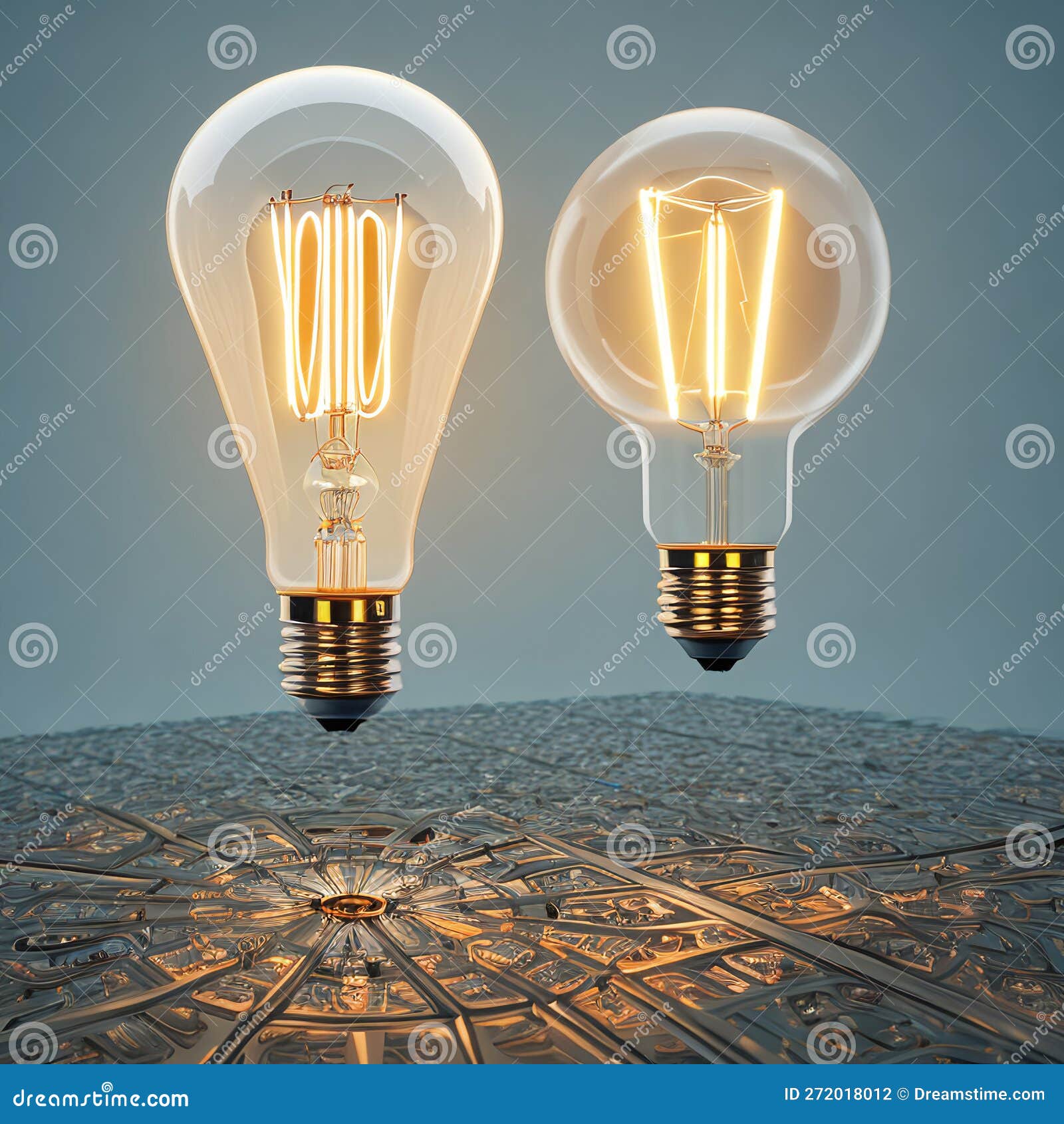 An E27 Light Bulb Giving Off a Warm Glow Stock Illustration ...