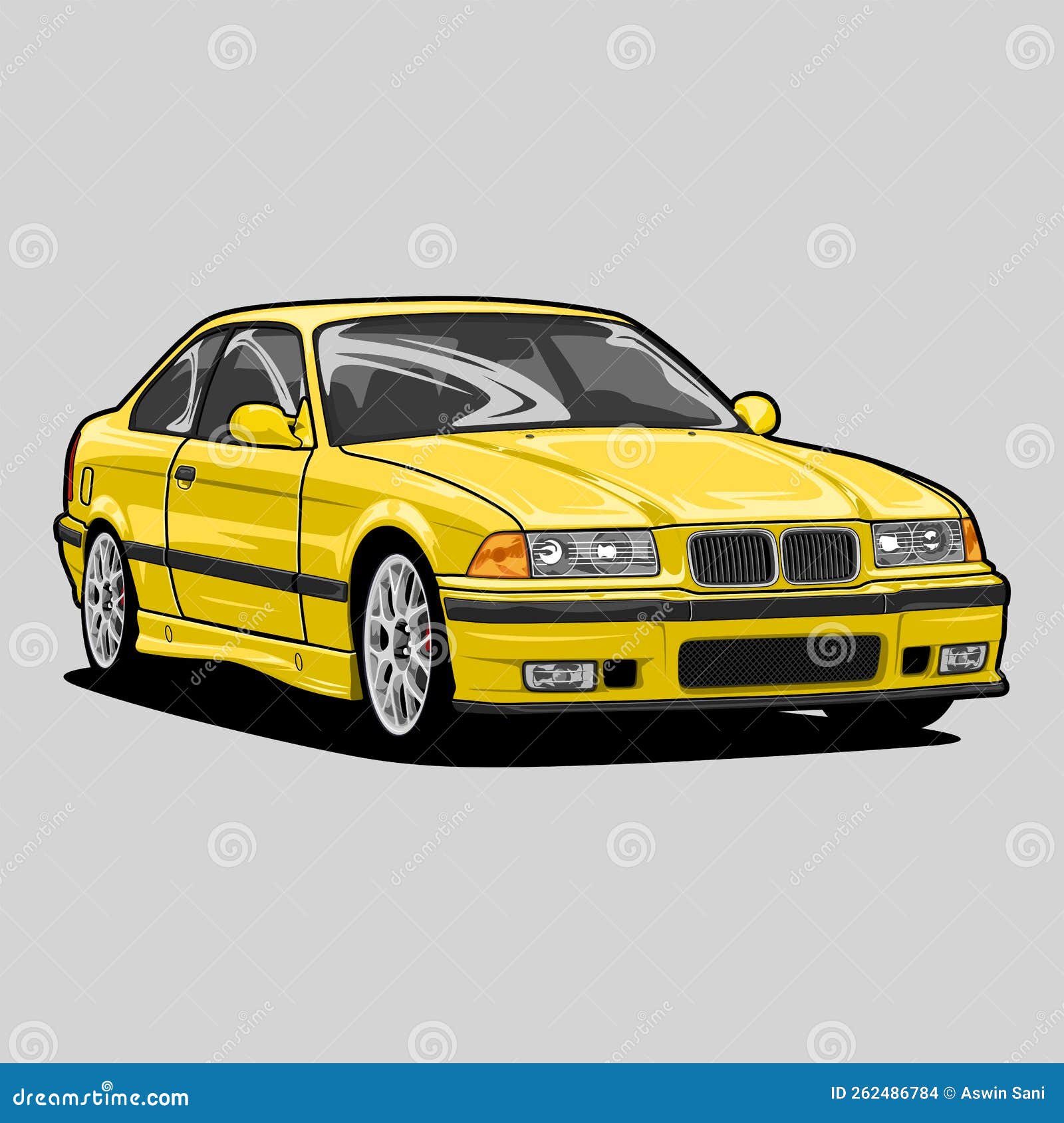 E36 M3 Coupe stock vector. Illustration of race, sport - 262486784