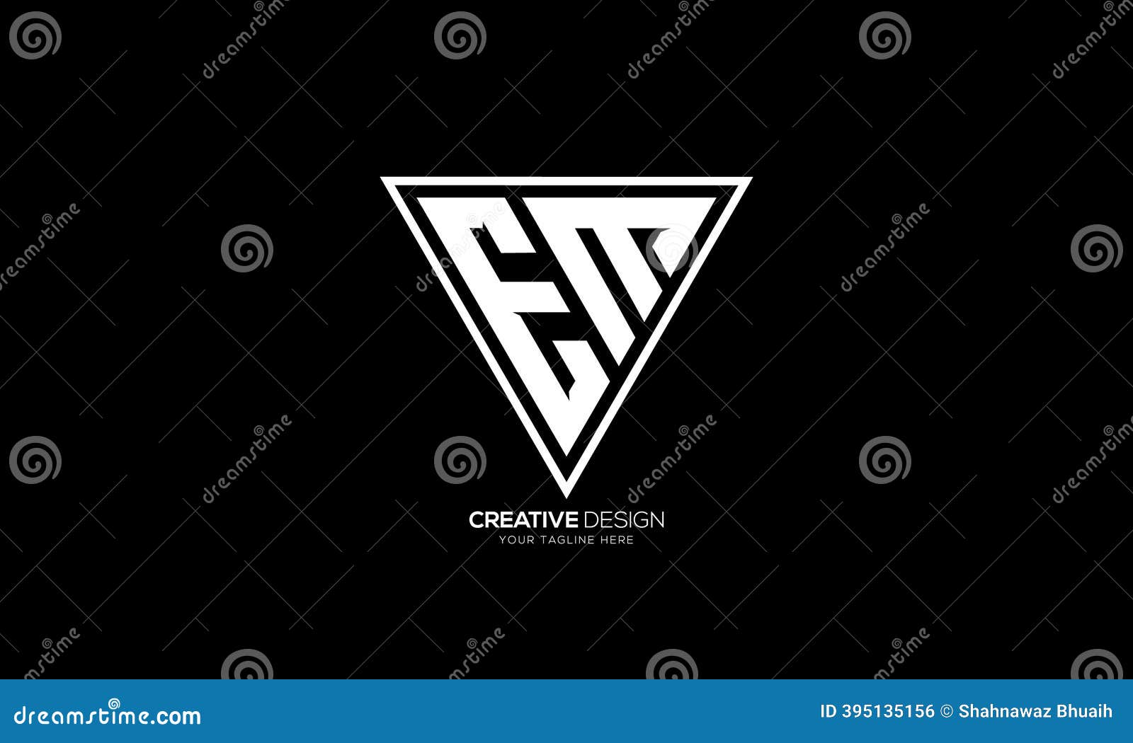DBT Triangle Letter Logo Design With Triangle Shape. DBT Triangle Logo ...